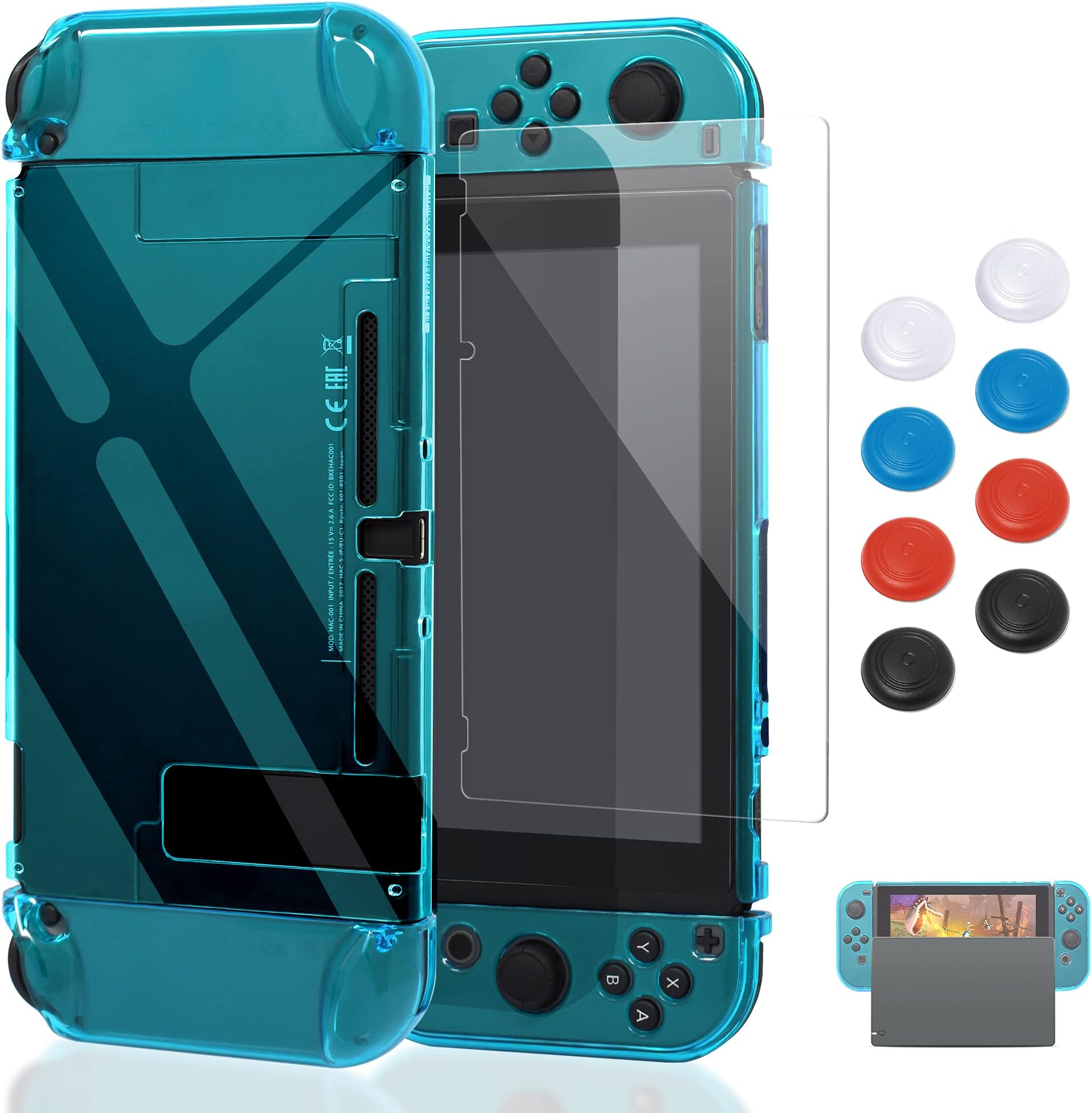 Amazon.com: Case Compatible with Nintendo Switch, Fit The Dock Station ...