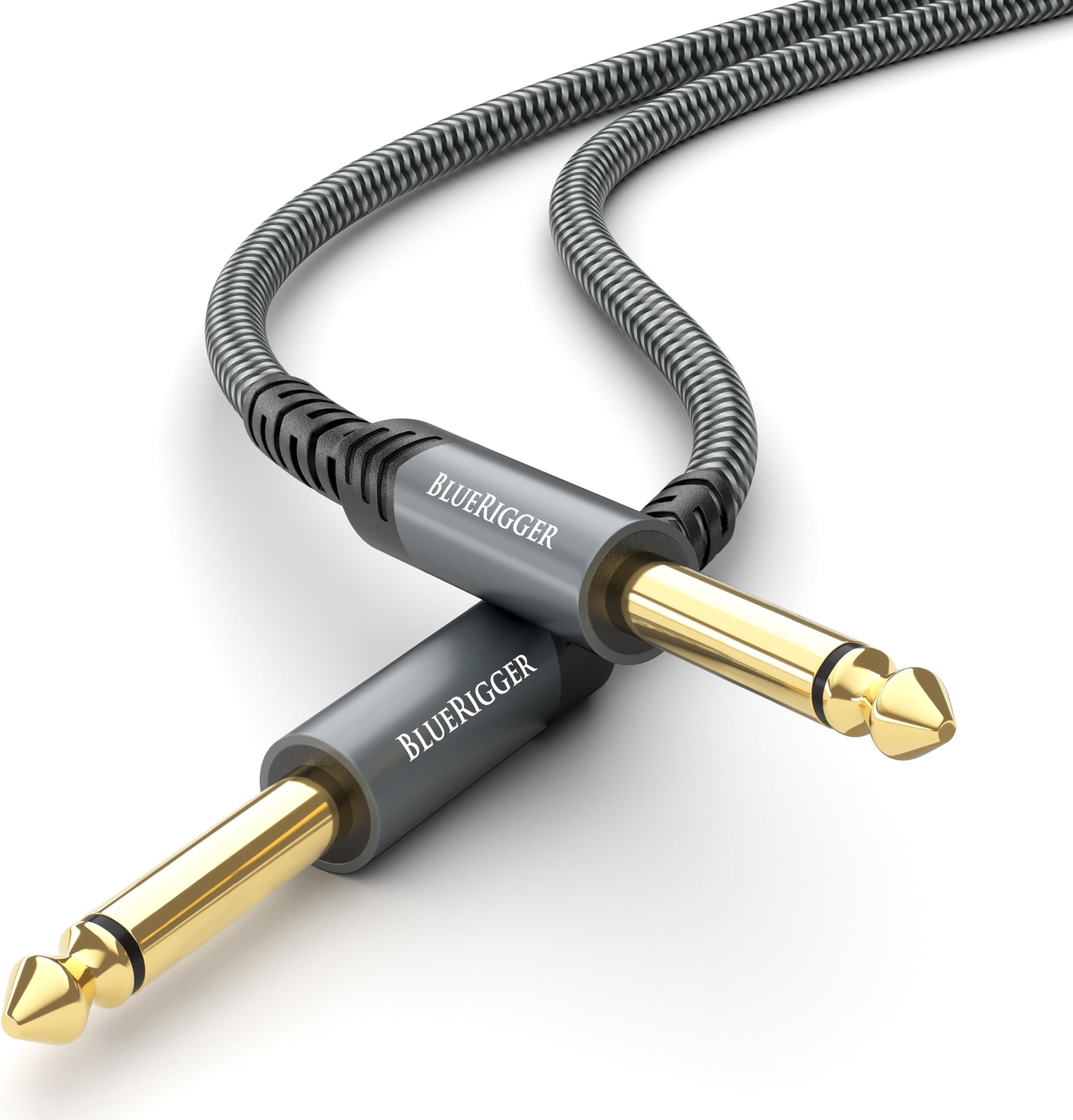 Buy BlueRigger 6.35mm Instrument Cable 6FT - (Male TS Cable ¼ Inch ...