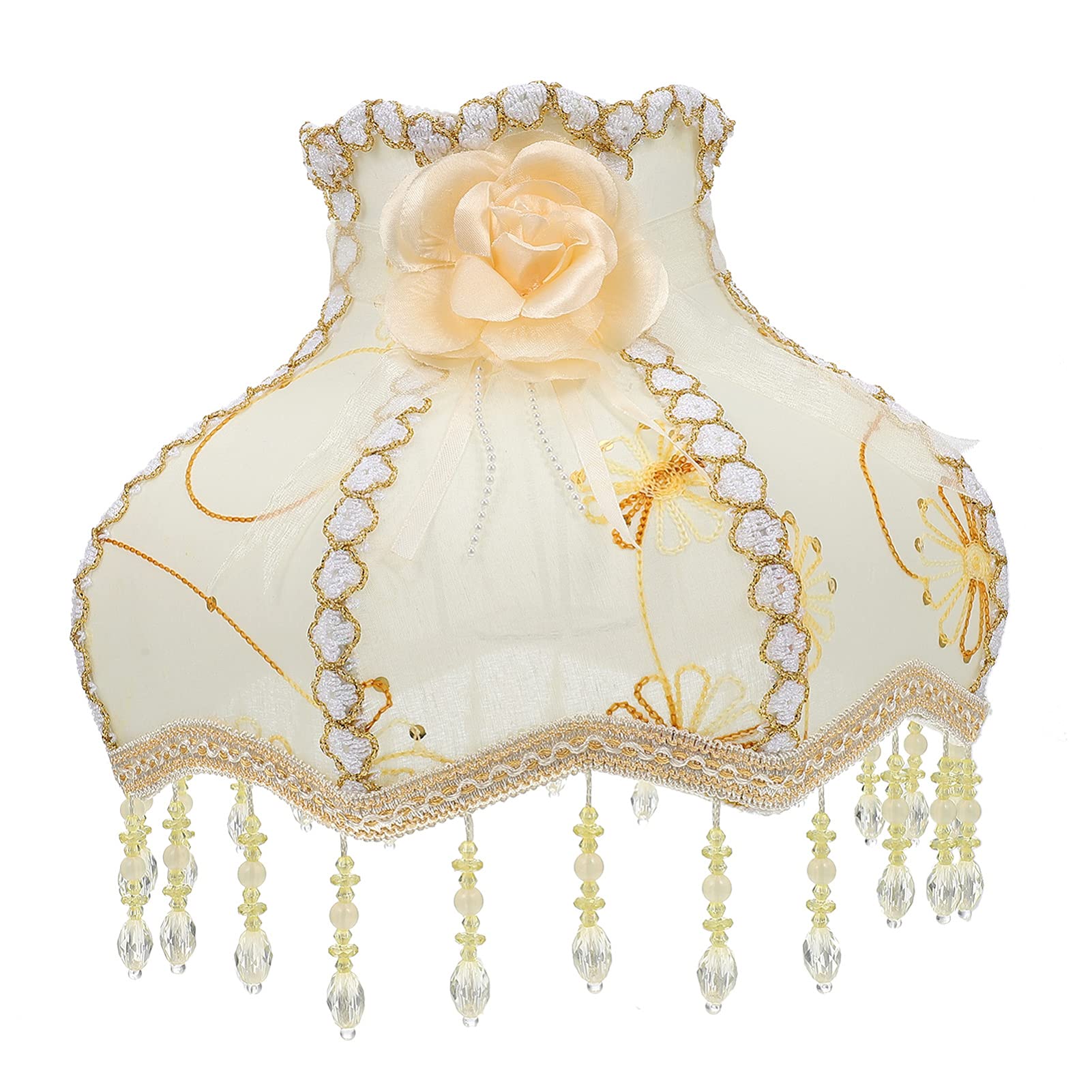 Retro Cloth Lamp Shade European Lace Bedside Lampshade Princess ...