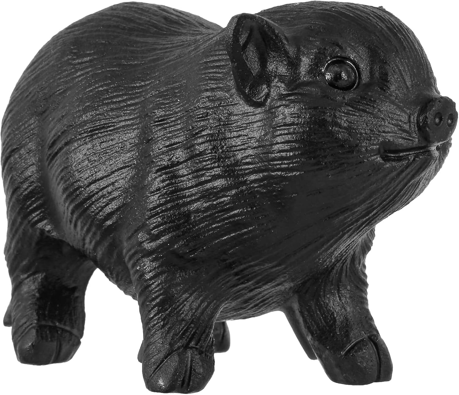 Amazon.com: mookaitedecor Black Obsidian Crystal Pig Figurine, Hand ...