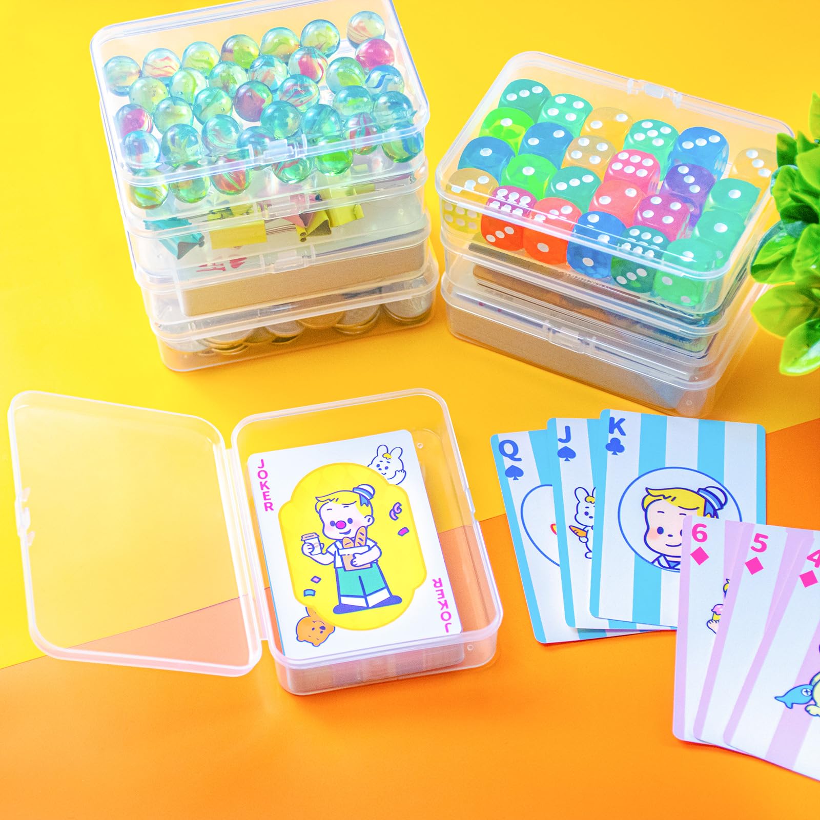 Amazon.com: JINUPHION 8 Pcs Playing Card Case, Clear Card Deck Box ...