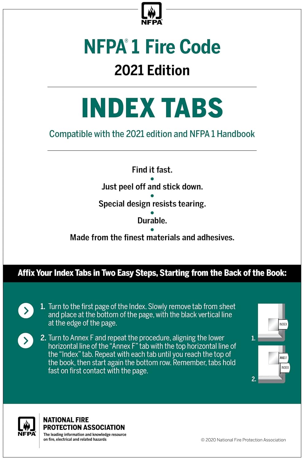 NFPA 1, Fire Code, Self-Adhesive Index Tabs: 9781455927241: Amazon.com ...