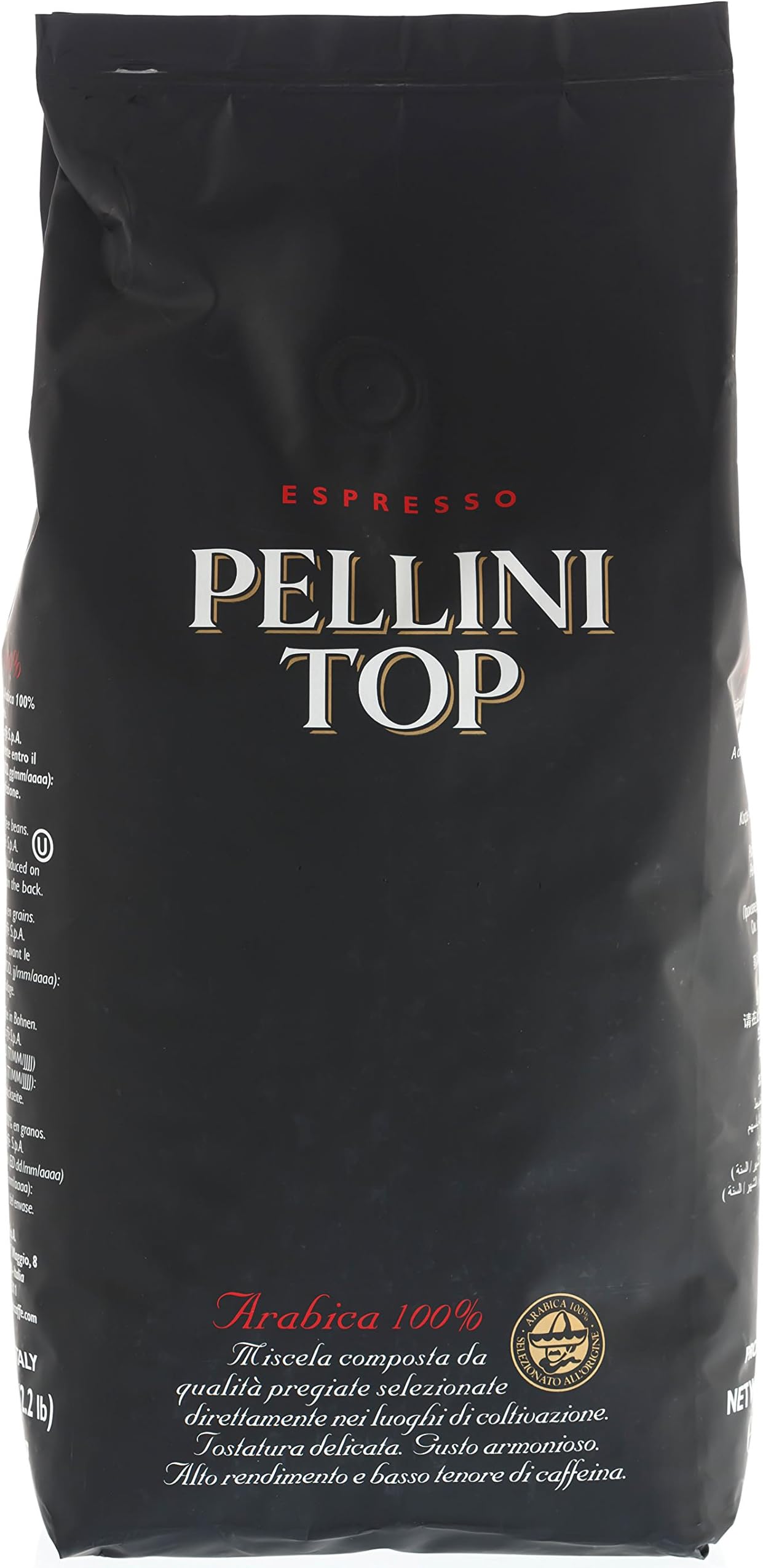 Amazon.com : Pellini Caffe' Espresso Top 100% Arabica, 2.2 lbs ...