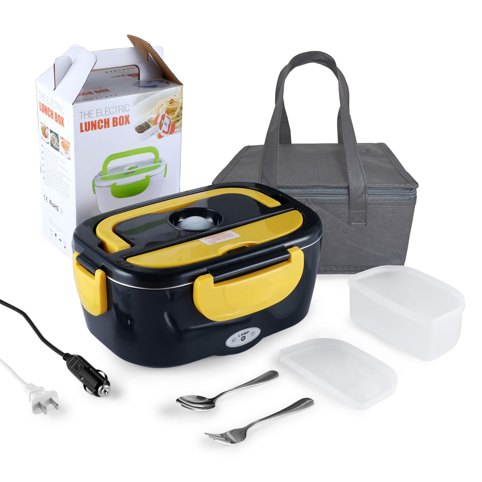 Amazon.com: Oissferny Electric Lunch Box, Portable Food Heater - Leak ...