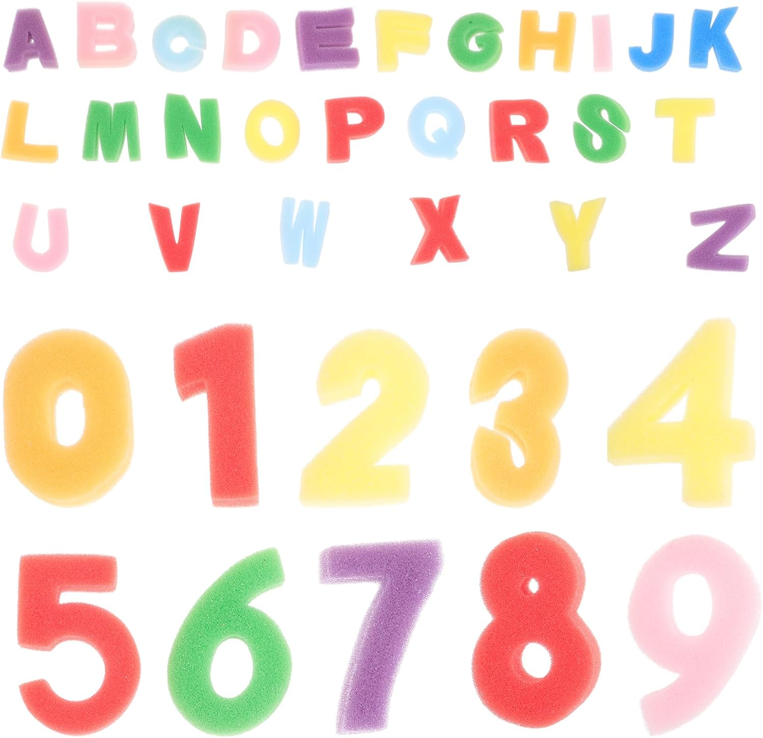 Amazon.com: ibasenice Letter Stamps Sponge Painting Kit for,Foam ...