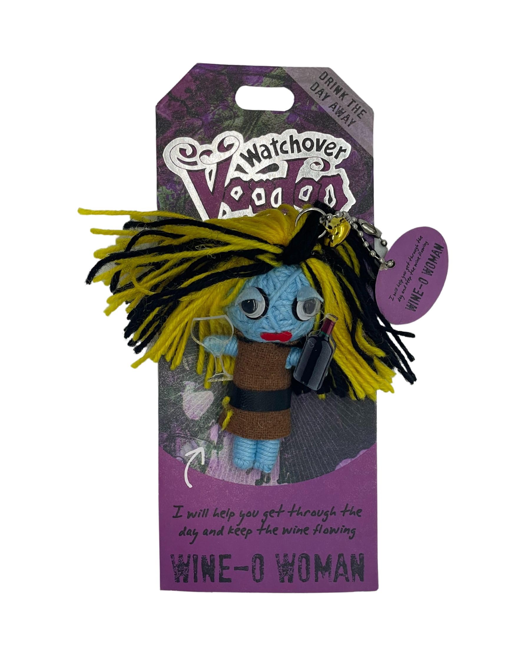 Amazon.com: Watchover Voodoo 3-Inch Wine-O Woman Keychain - Handcrafted ...