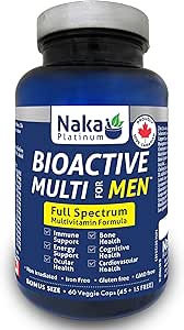 60 vcaps Bioactive Multi for Men, Full Spectrum, Multivitamin Formula ...