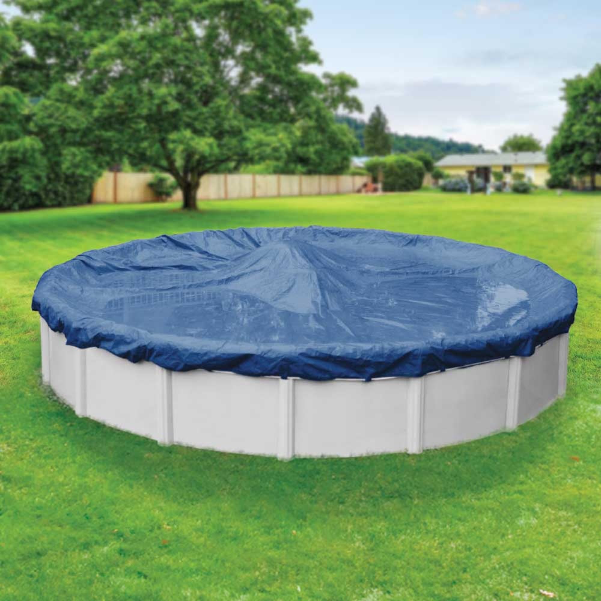 Snapklik.com : Robelle 24 Ft Professional Blue Winter Pool Cover For ...