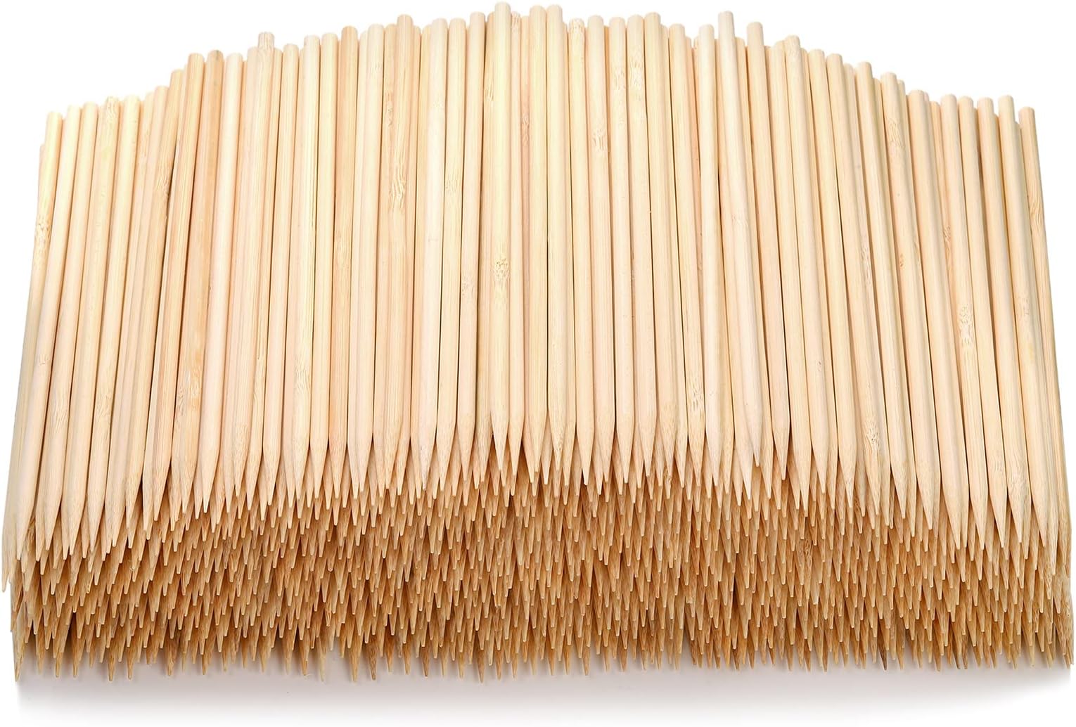 Amazon.com: HOPELF 7 inch Semi Point Bamboo Skewers - 5mm Thick Natural ...