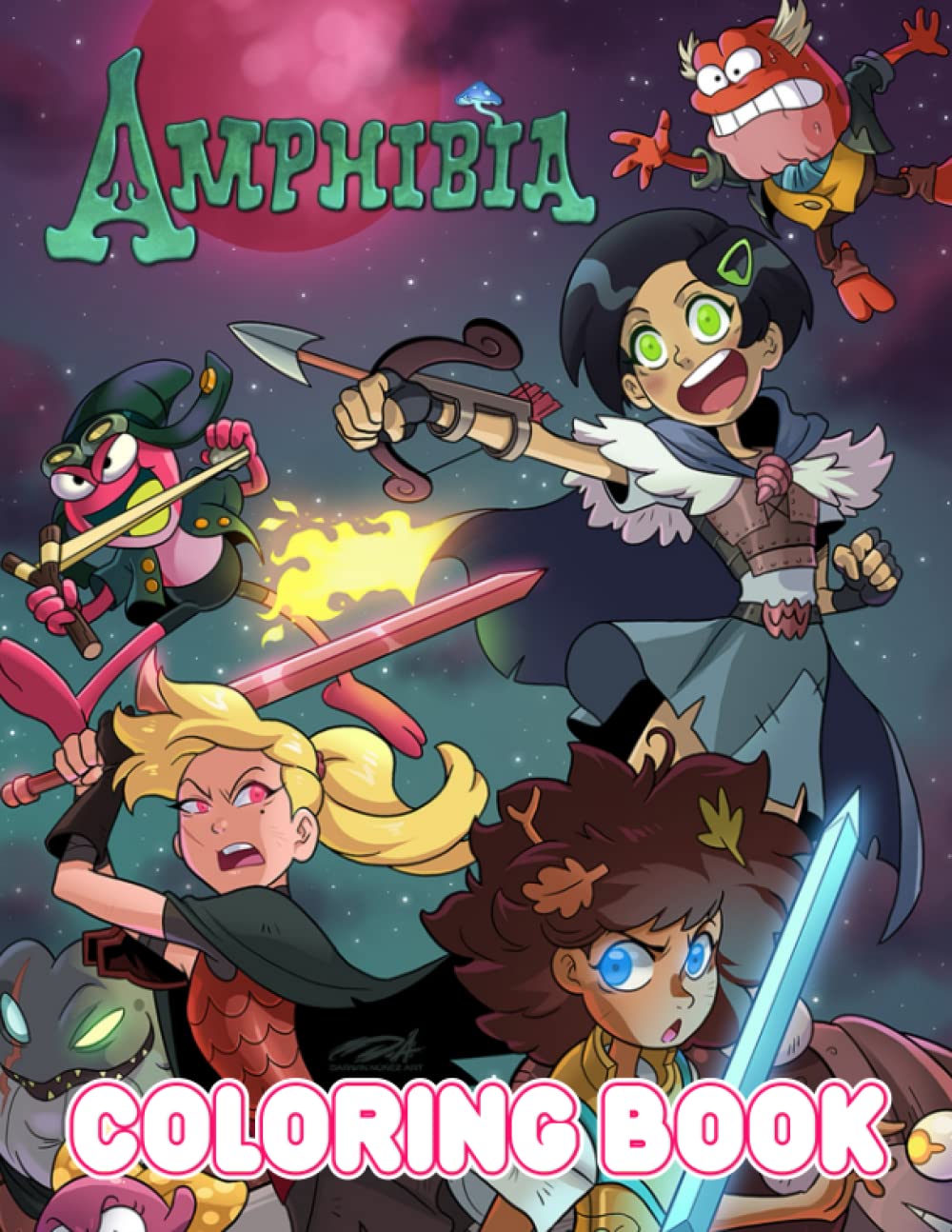 Amphibia Coloring Book A Cool Coloring Book With Many Illustrations ...
