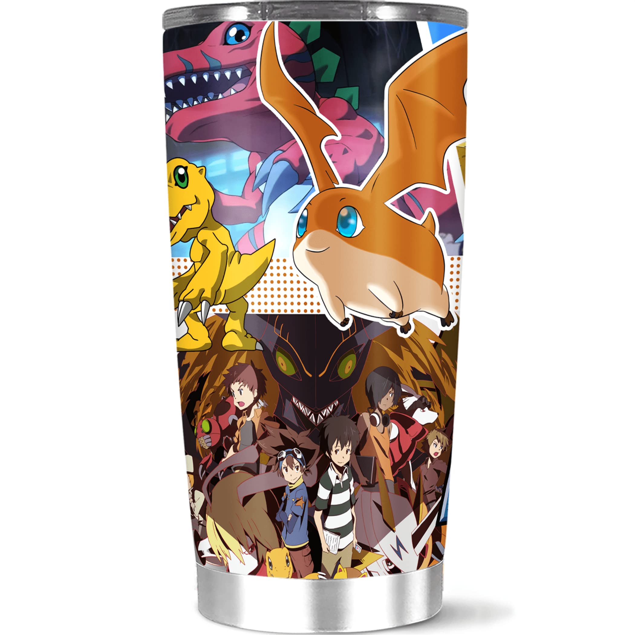 Amazon.com | Stainless Steel Insulated Tumbler 20oz digimon Hot Coffee ...