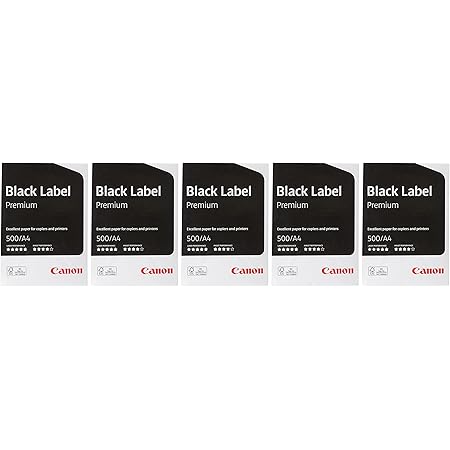 Canon Black Label Premium - FSC, 75 g/m2 Copier & Printer Paper (5 x ...