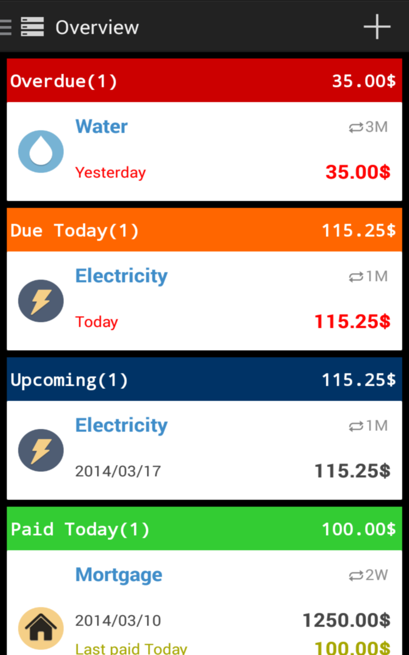 Easy Bills Reminder Premium - App on Amazon Appstore
