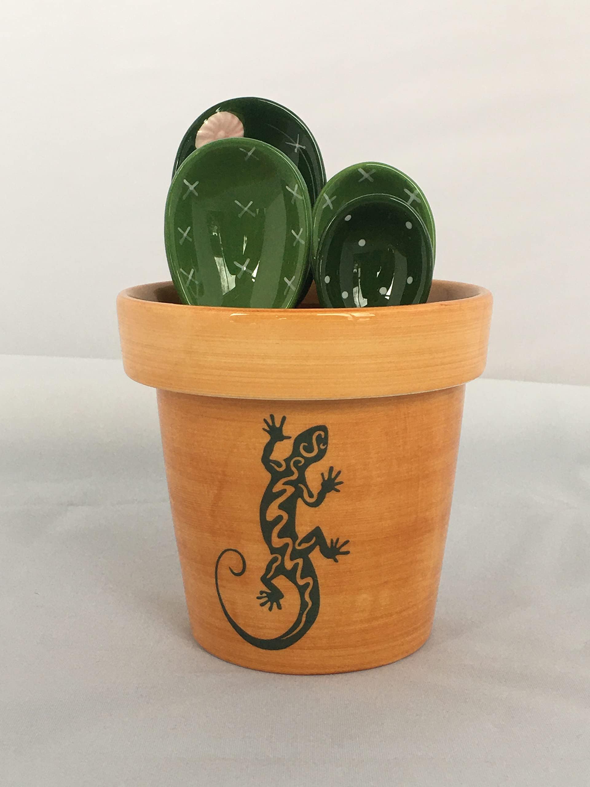 Amazon.com: Eminent Love Cactus Measuring Spoons Set in Pot – 6-Pcs Set ...