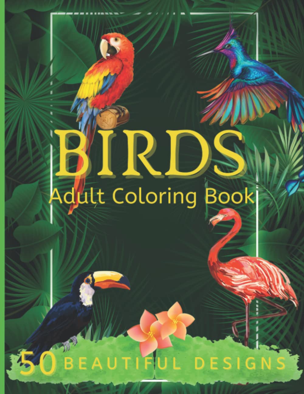 Amazon.com: Birds Adult Coloring Book: A Coloring Book for Adults and ...
