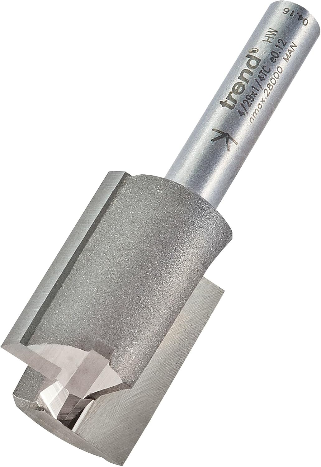 Trend Professional Straight Two Flute Router Cutter, 1/4 Inch Shank ...
