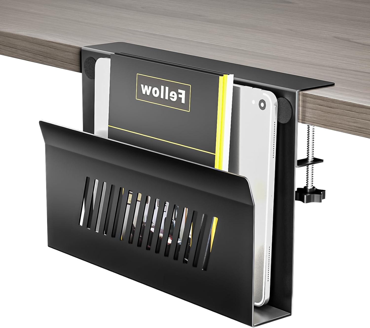 Amazon.com: Desk Organizer for Laptop Clamp on Desk Shelf, No Drill ...