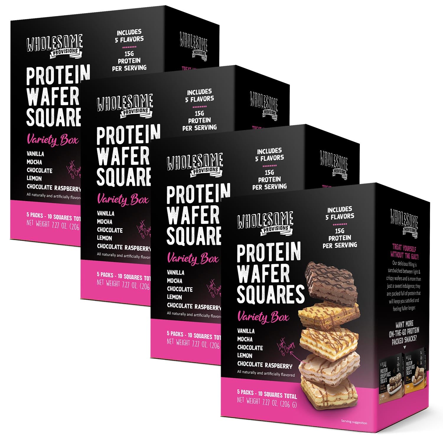 Snapklik.com : Protein Wafer Squares, Value Variety Pack, 15g Protein ...