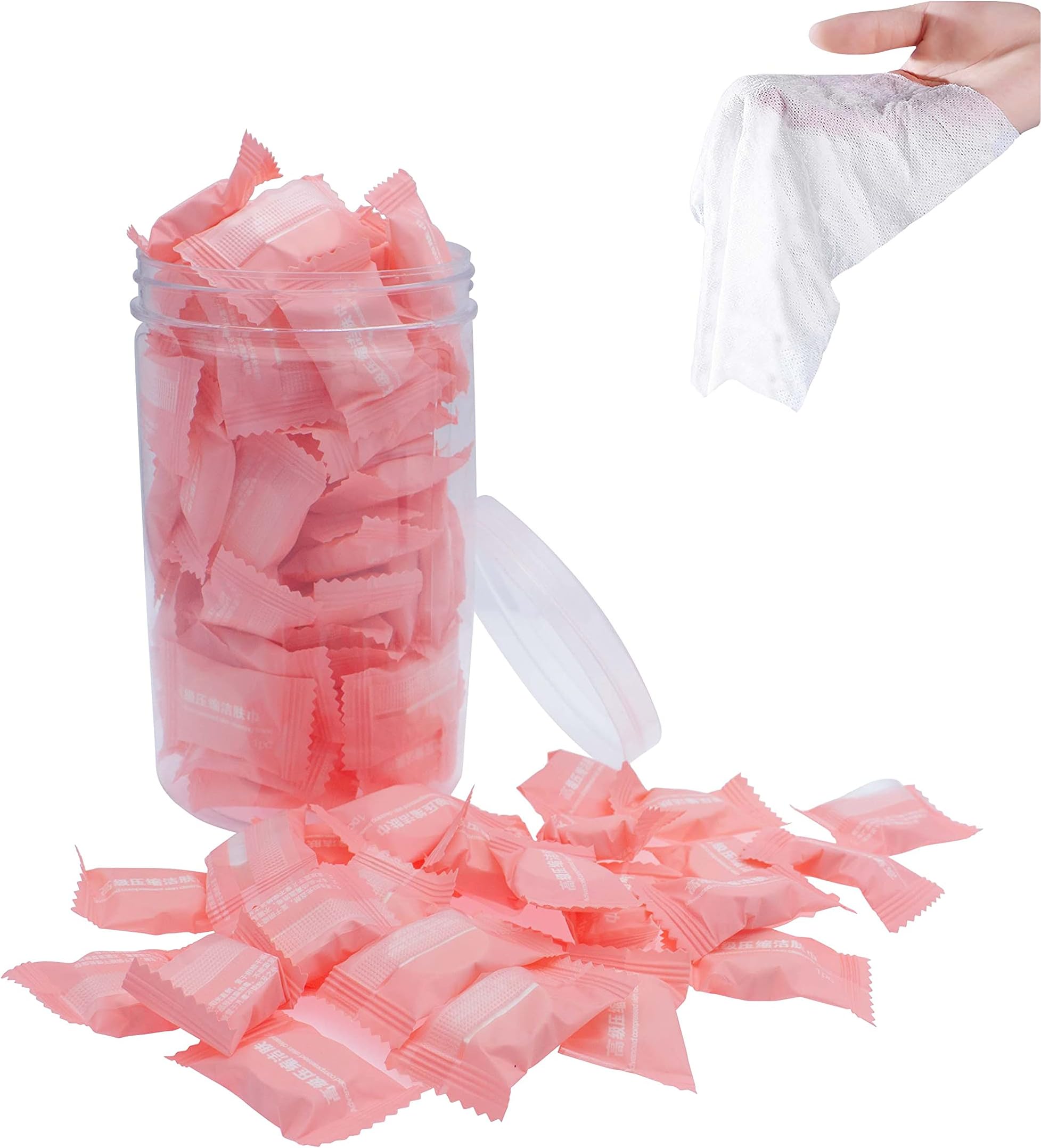 Disposable Compressed Towel Tablets 100 Portable Compressed Towels ...