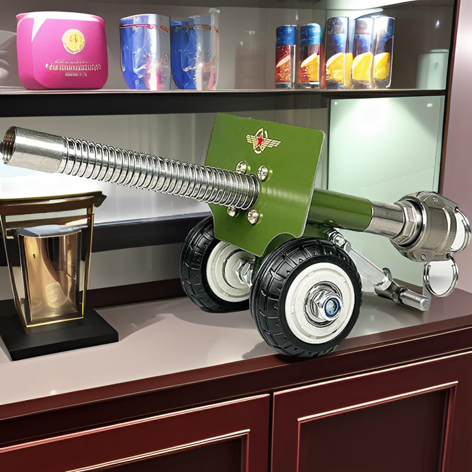 Stainless Steel Mini Cannon 2024 Firecracker Artillery Cannon Steel ...