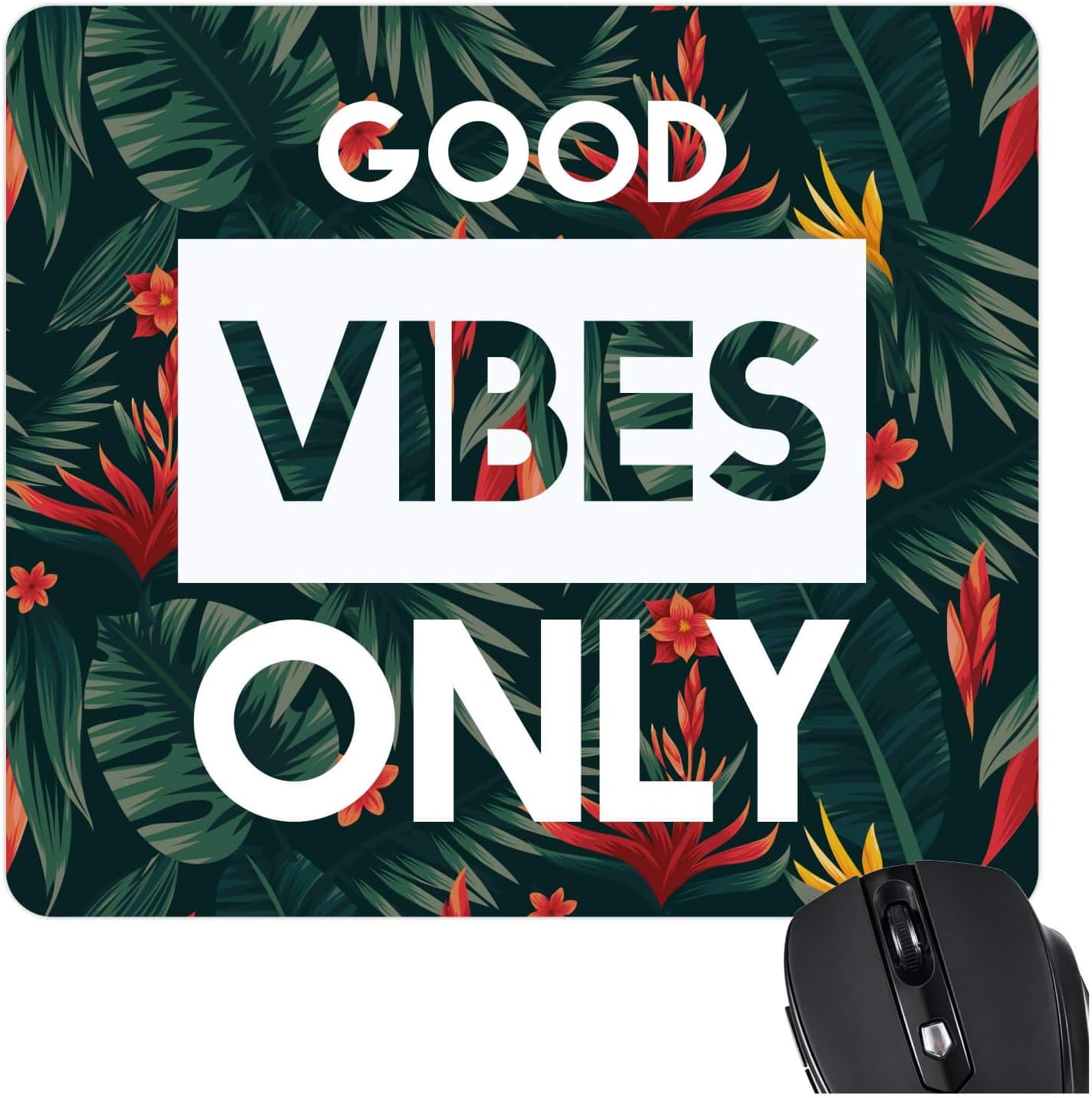 TheYaYaCafe Good Vibes Only Motivational Quote Printed Mouse Pad for ...