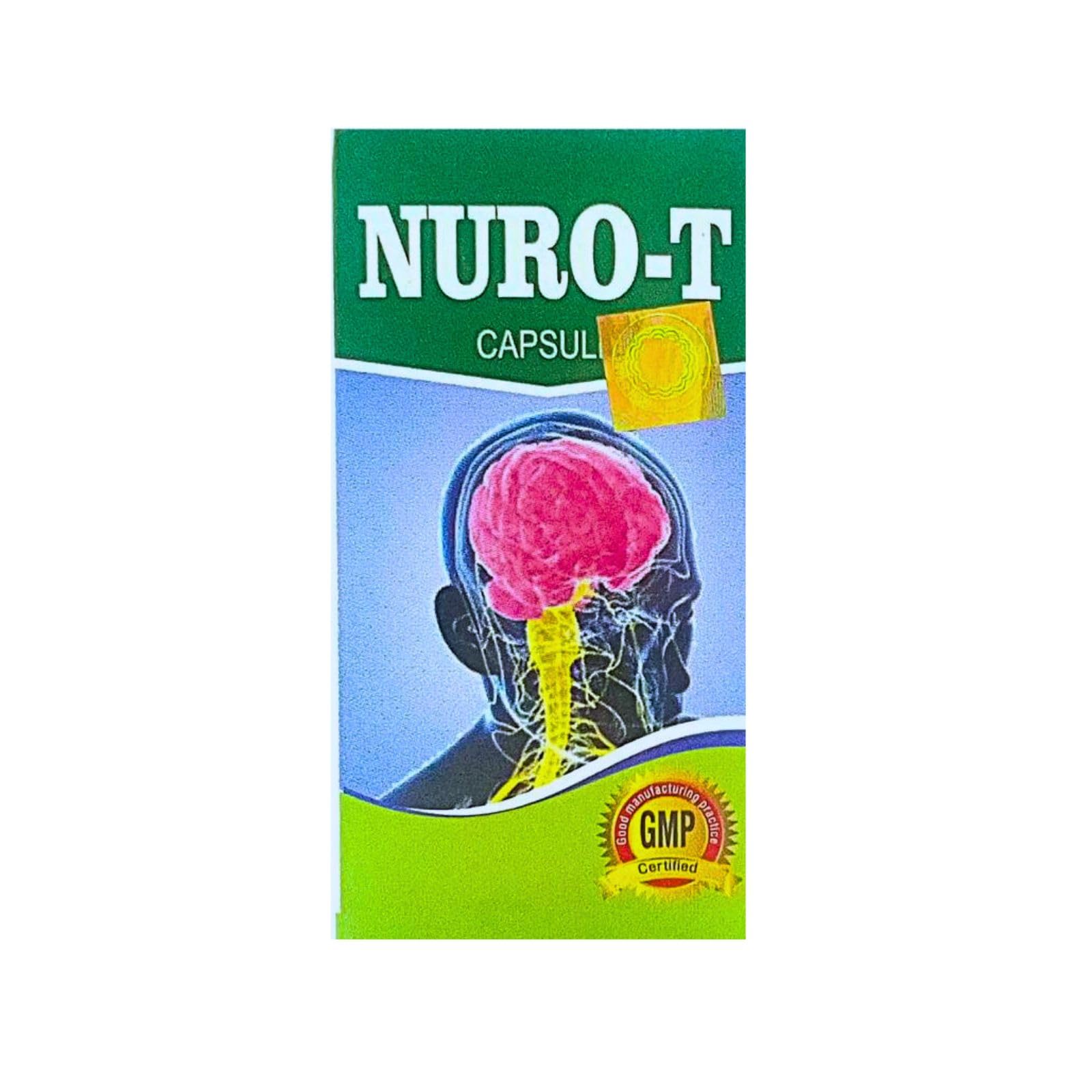 Ayurvedic Nuro T Capsule For Nerve System Nervous Tissue Peripheral ...