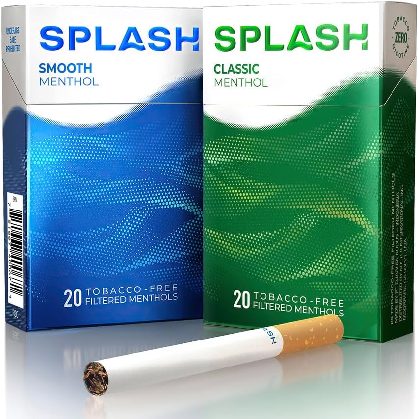 Amazon.com: Splash by Djarum Herbal Cigarettes - Trial Pack - Classic ...