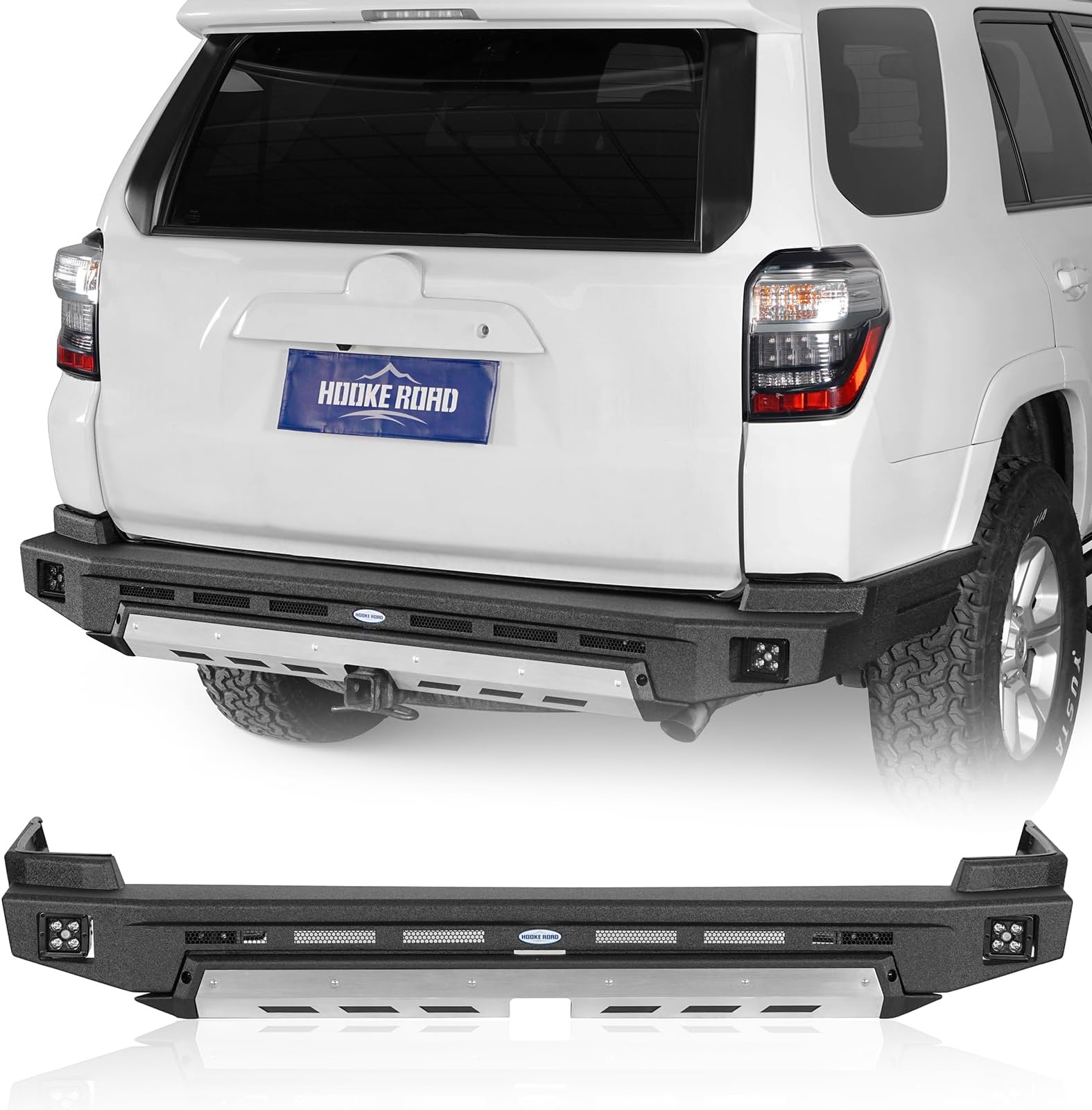 Amazon.com: Hooke Road Guardian 4Runner Rear Bumper for 2010-2024 ...