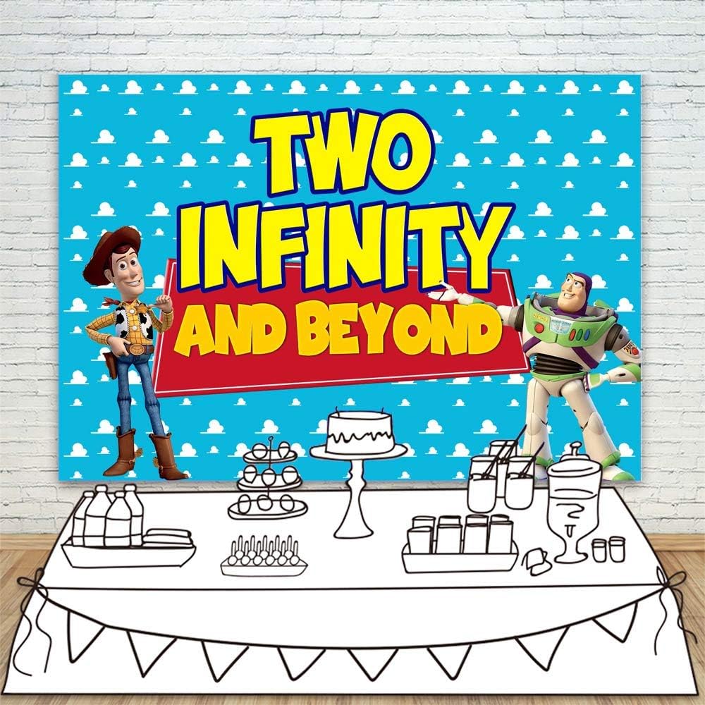 Amazon.com : Two Infinity and Beyond Backdrop for 2nd Birthday Party ...