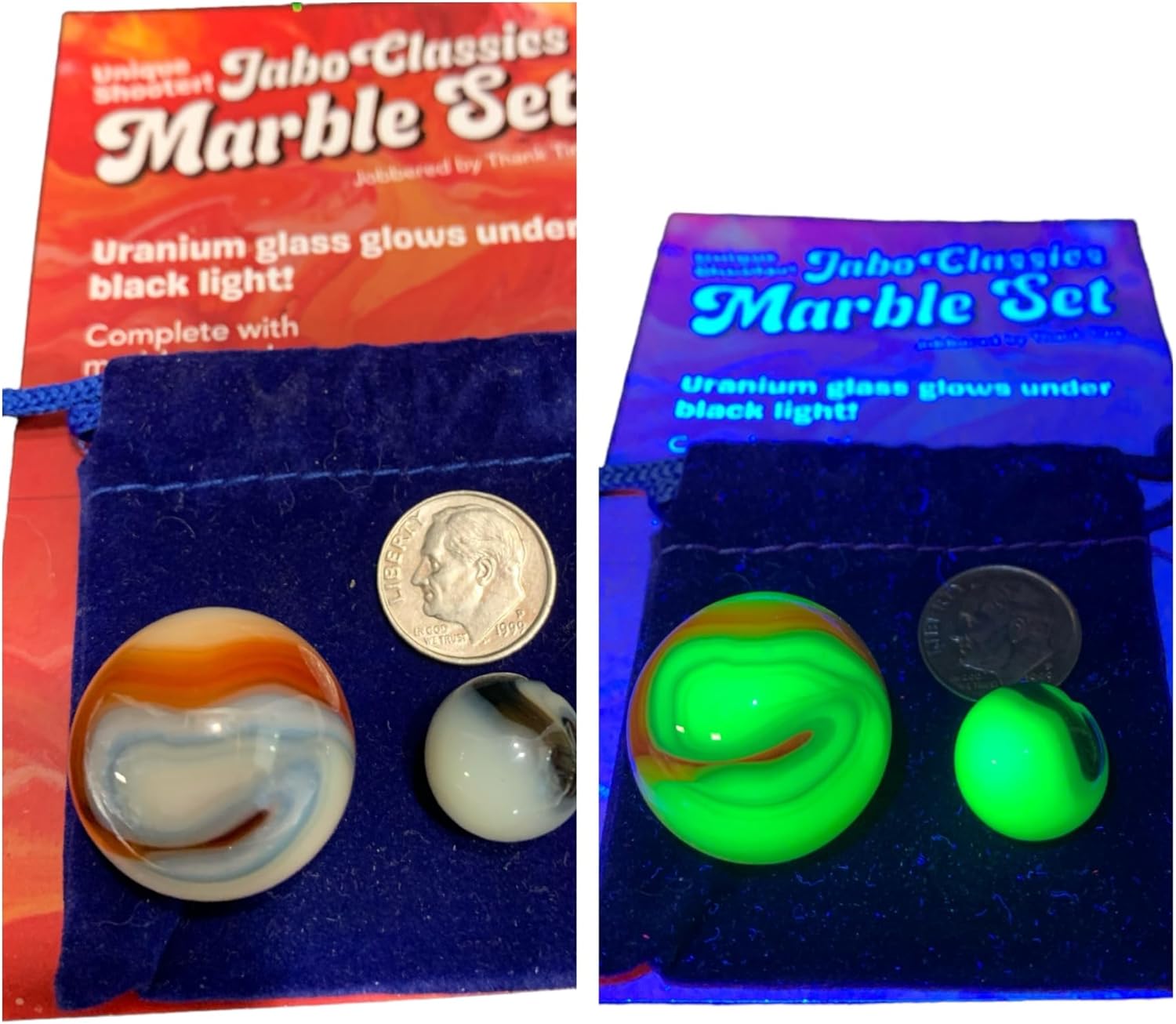 Amazon.com: Curated Collectables Uranium Glass Collector Marble #4 ...