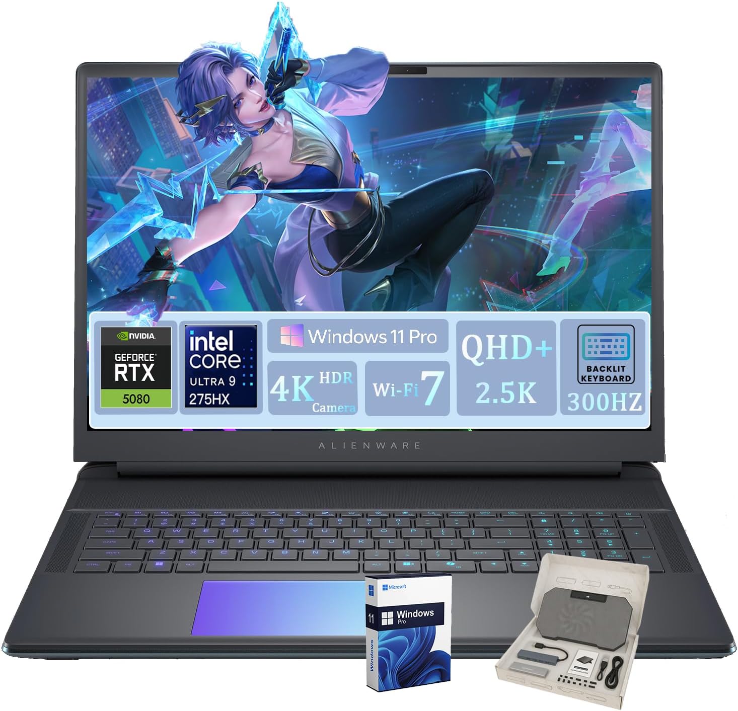 Amazon.com: Alienware 18 Area-51 Gaming Laptop | GeForce RTX 5080 16 GB ...