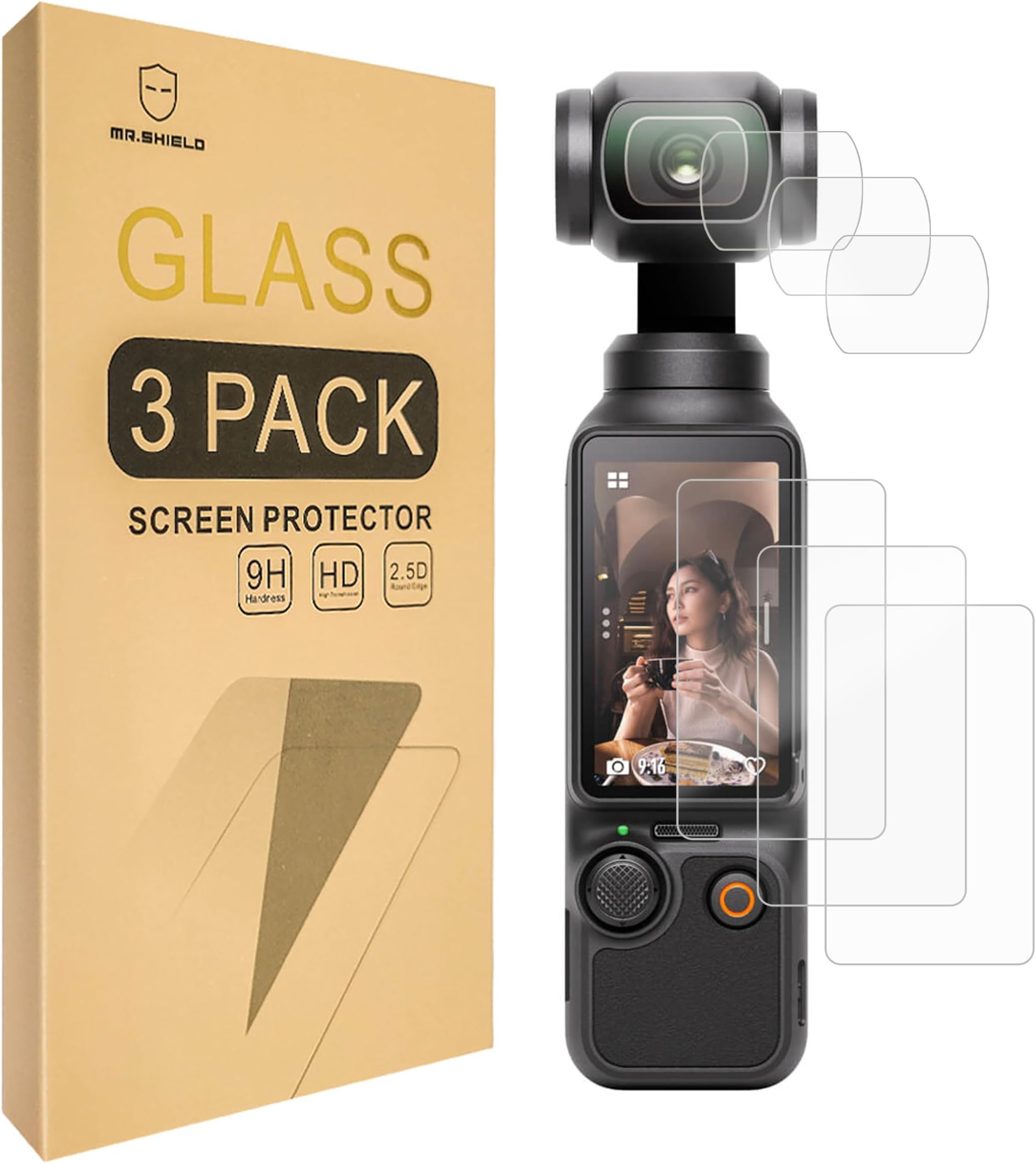 Amazon.com: CYNOVA DJI Osmo Pocket 3 Screen Protector, Osmo Pocket 3 ...