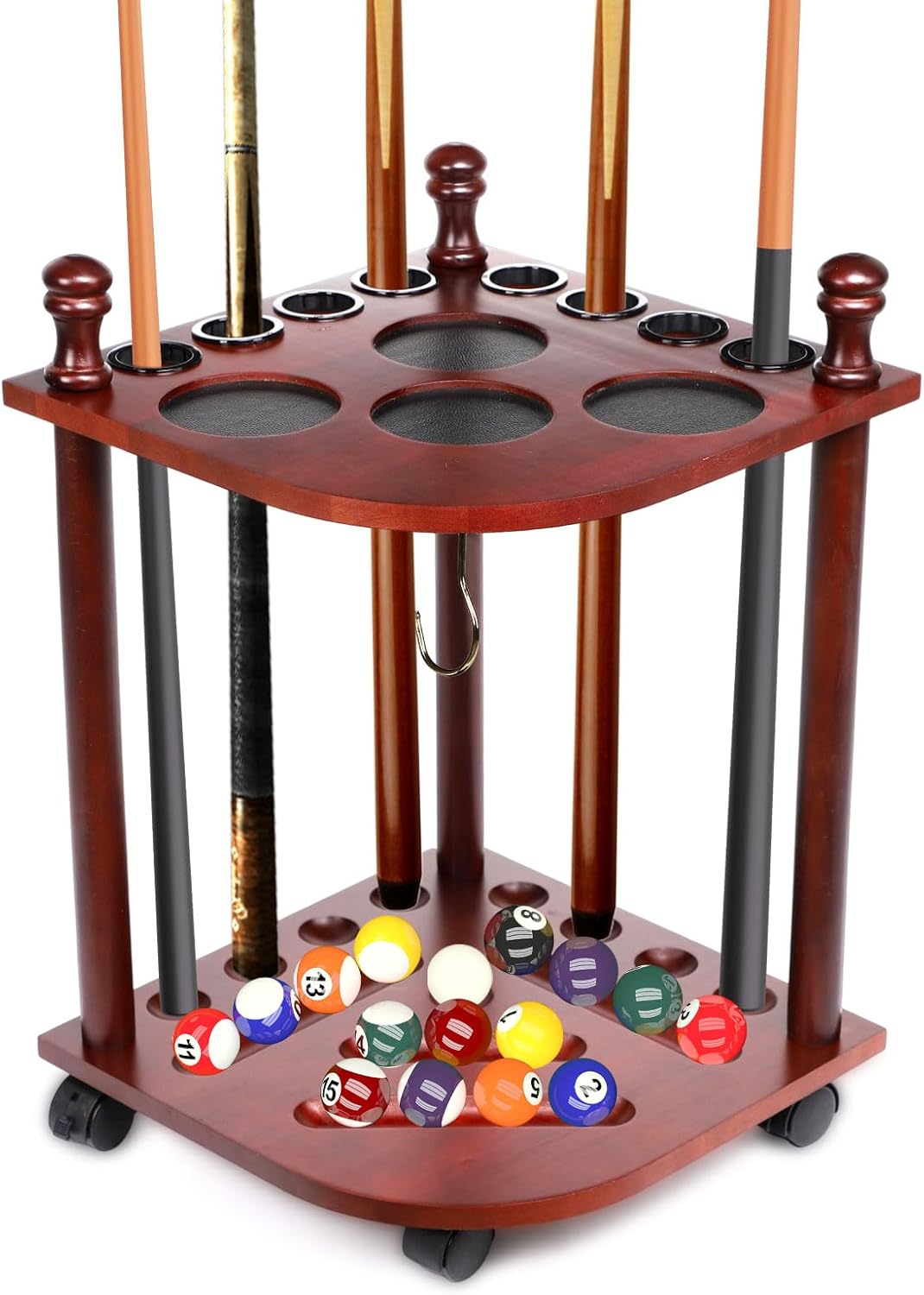 Amazon.com: Diegimr Pool Stick Holder Floor Stand, Freestanding Pool ...