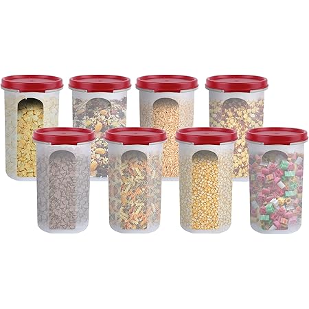 Buy Cutting EDGE air-tight kitchen storage container set with plain lid ...