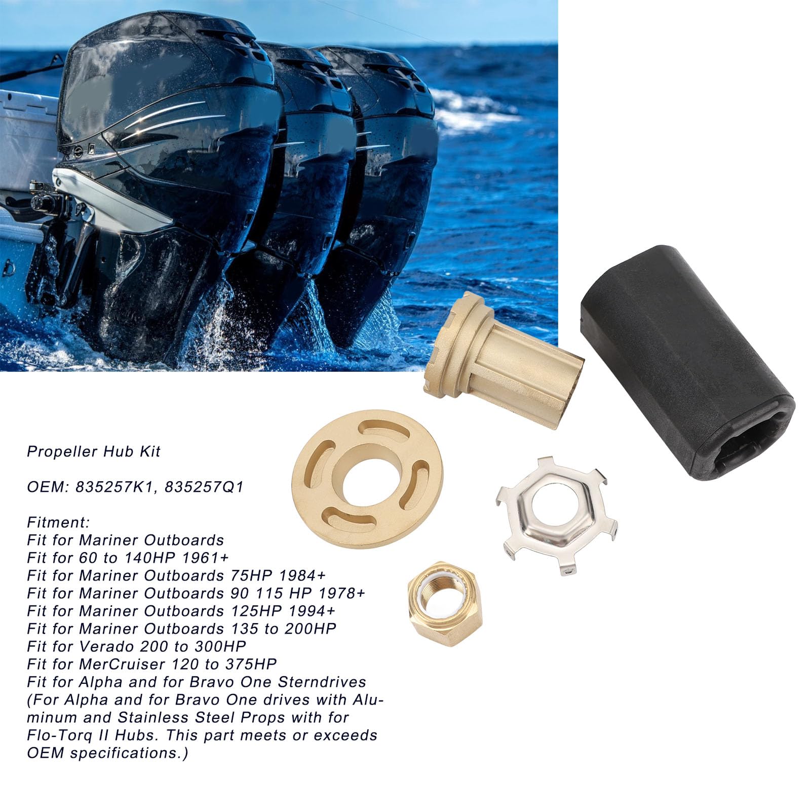 MerCruiser Propeller Hub Aazon.co : AUROLYNNE Propeller Hub Kit Flo ...