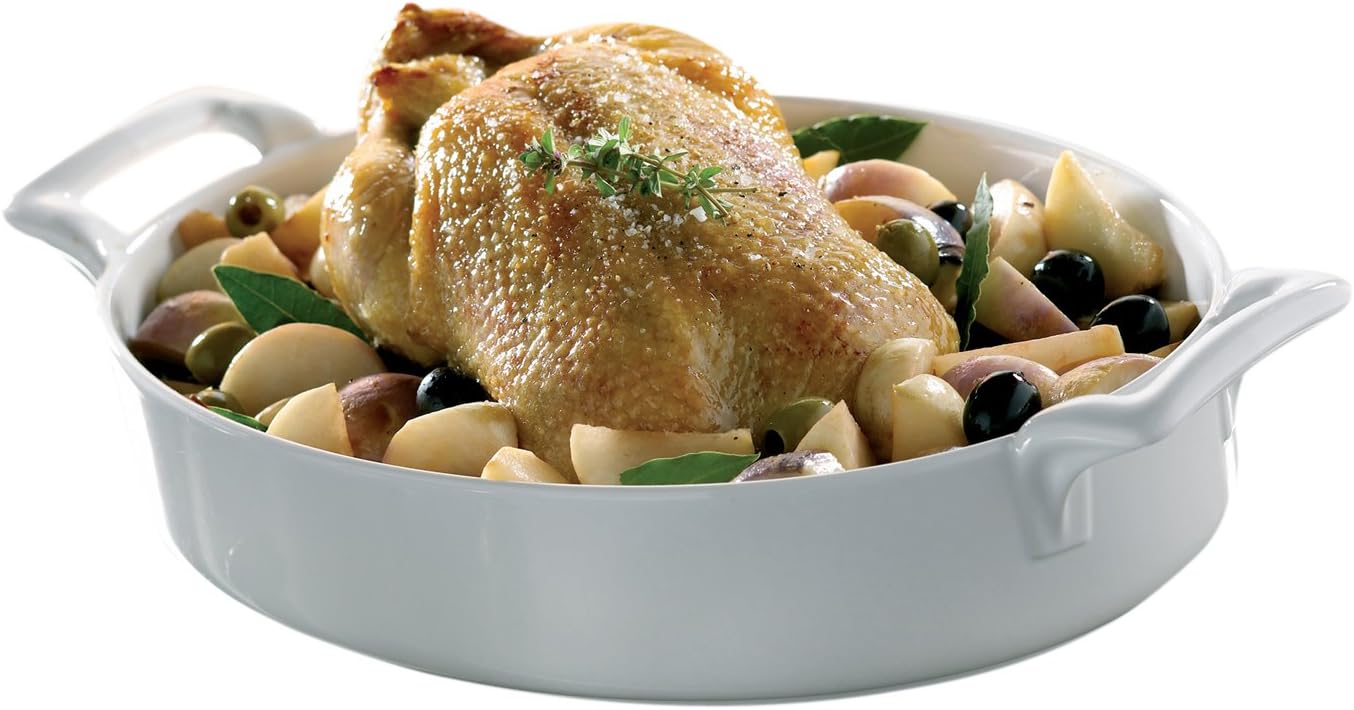 Amazon.com: Revol Belle Cuisine Deep Oval Porcelain Baking Dish, 3.3 Quart
