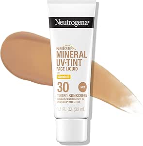 Neutrogena Purescreen+ Tinted Sunscreen for Face with SPF 30, Broad ...