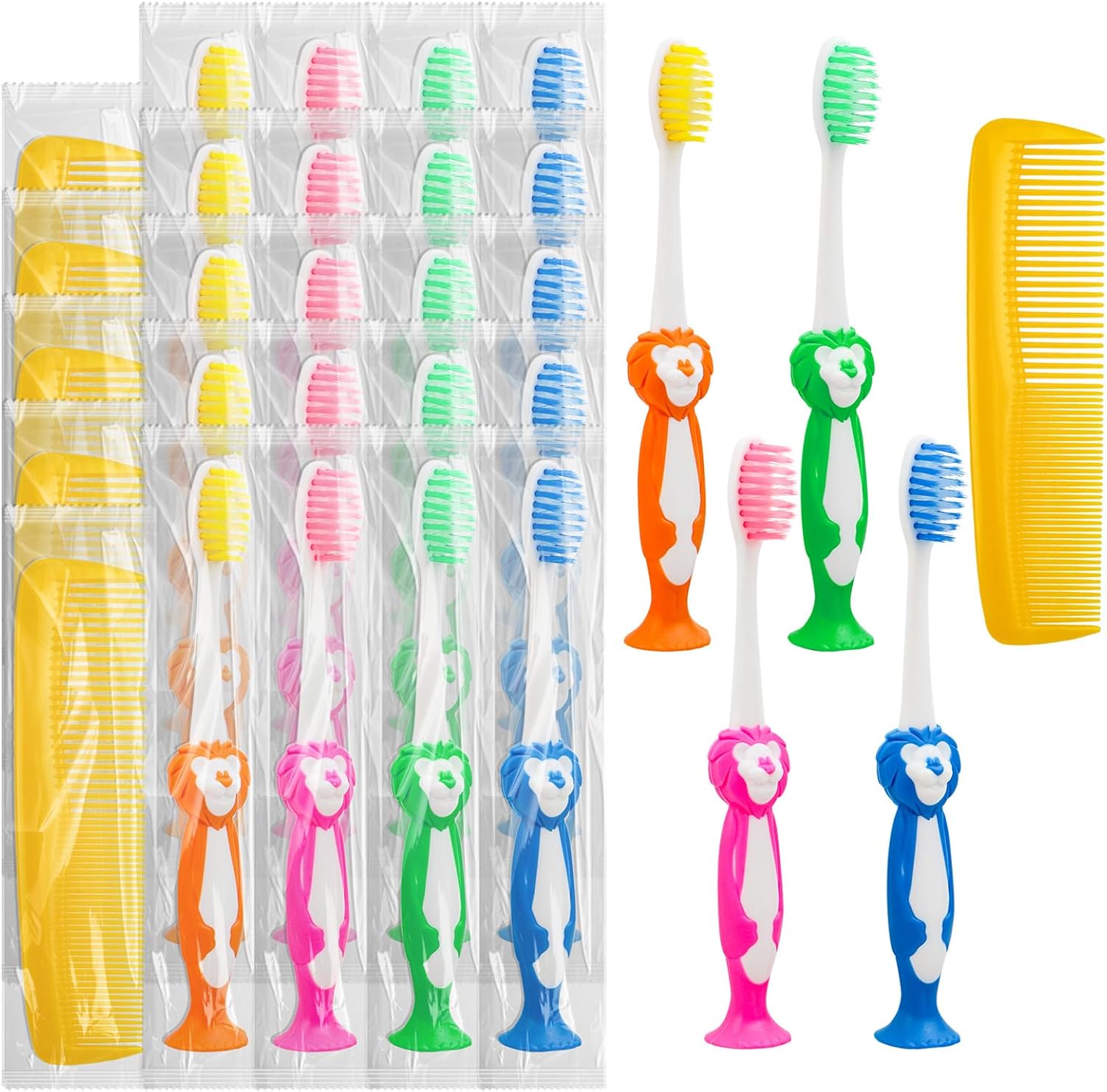 Amazon.com : HAIFOTRVA 20 Pcs Disposable Toddler Toothbrushes, Suction ...