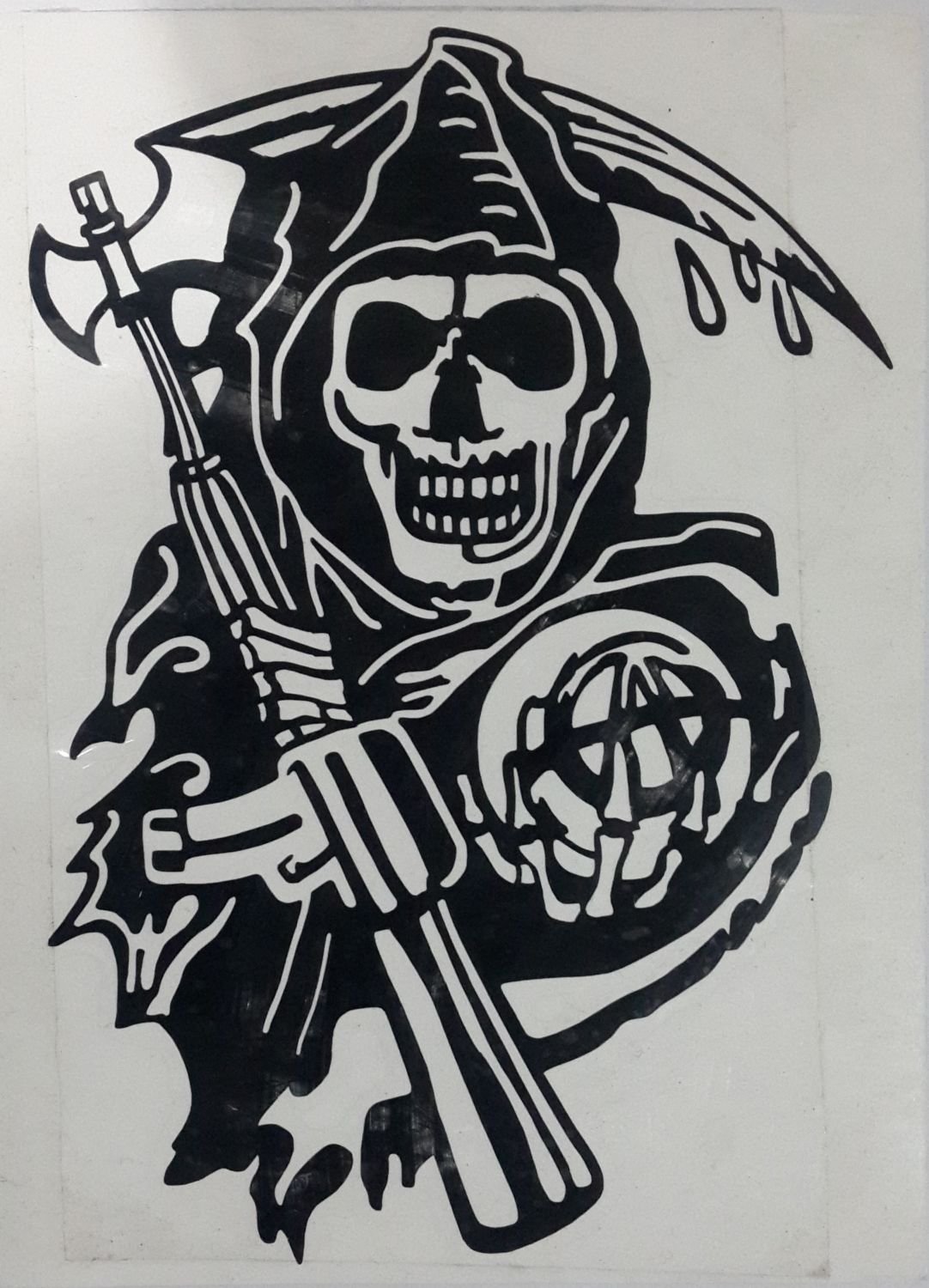 Sons Of Anarchy Reaper Stencil Sons Of Anarchy Logo CleanPNG