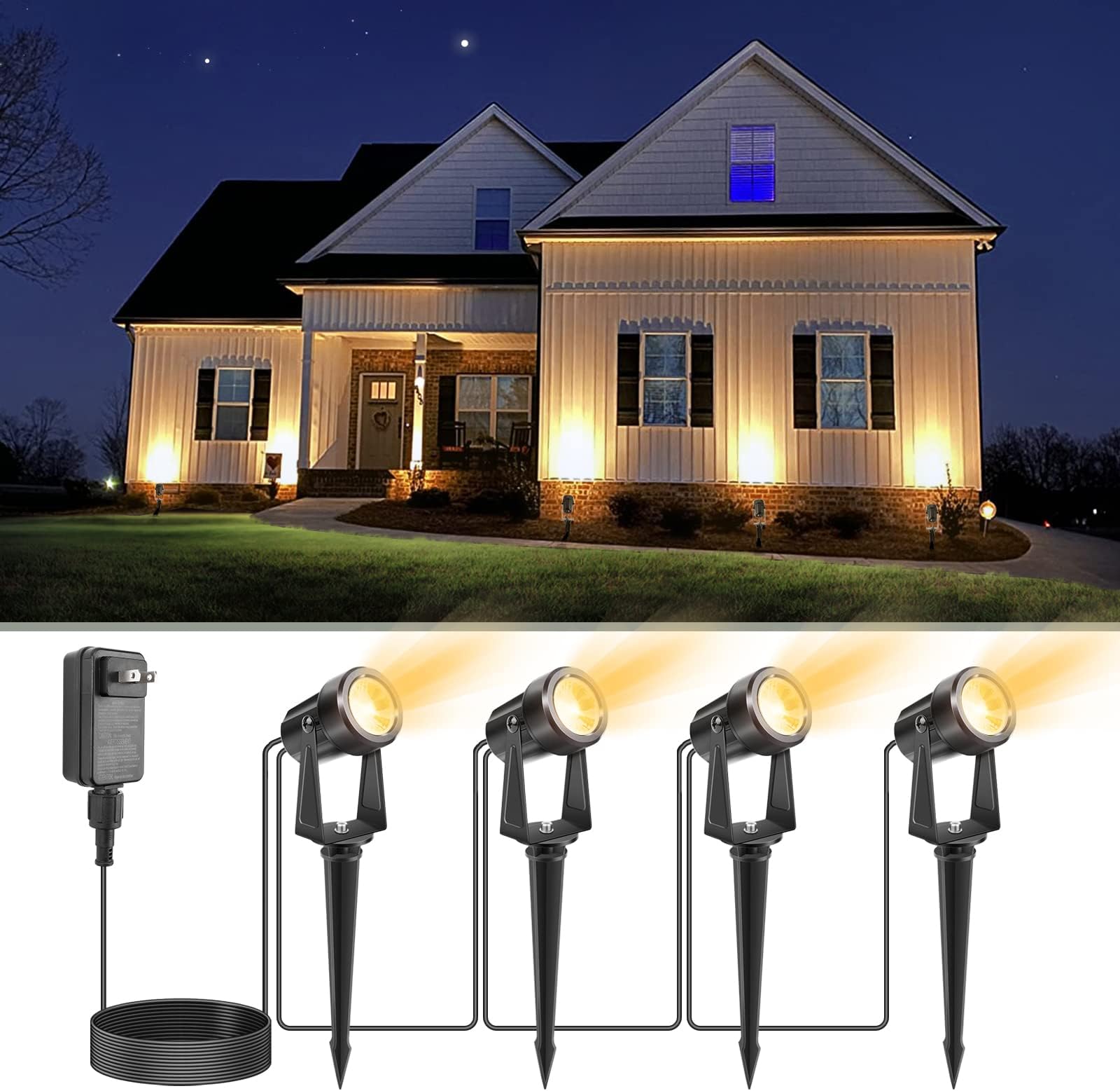 kooplicht Outdoor LED Warm White Spot Lights, 3000K Landscape ...