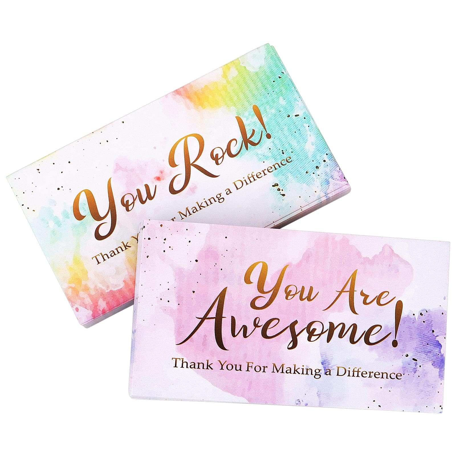 Appreciation Cards,50 PCS You Are Awesome Cards and 50 PCS You Rock ...