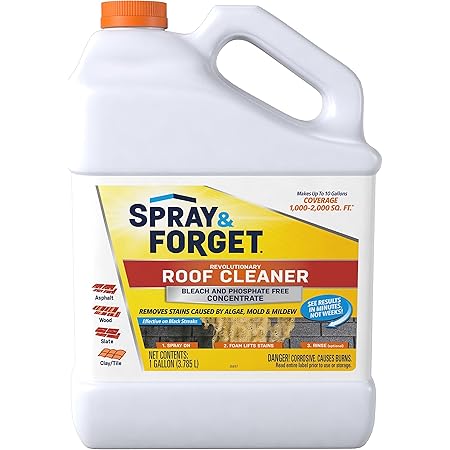 Amazon.com: Spray & Forget 1-Gallon Concentrated Roof Cleaner : Patio ...
