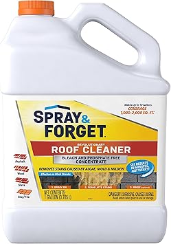 Amazon.com: Spray & Forget 1-Gallon Concentrated Roof Cleaner : Patio ...