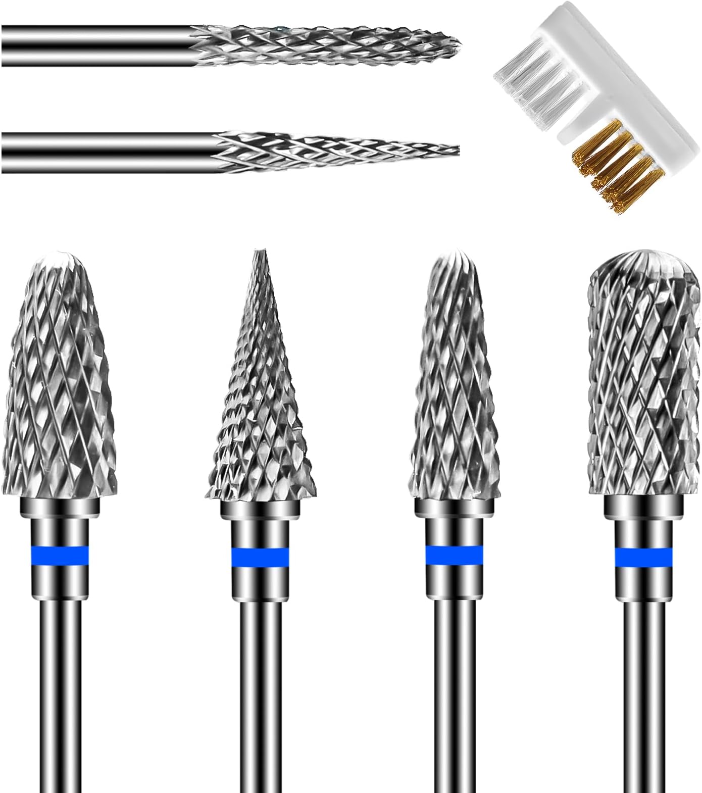 Amazon.com: Diesisa 6 Pack Nail Drill Bits for Acrylic Nails, 3/32 ...