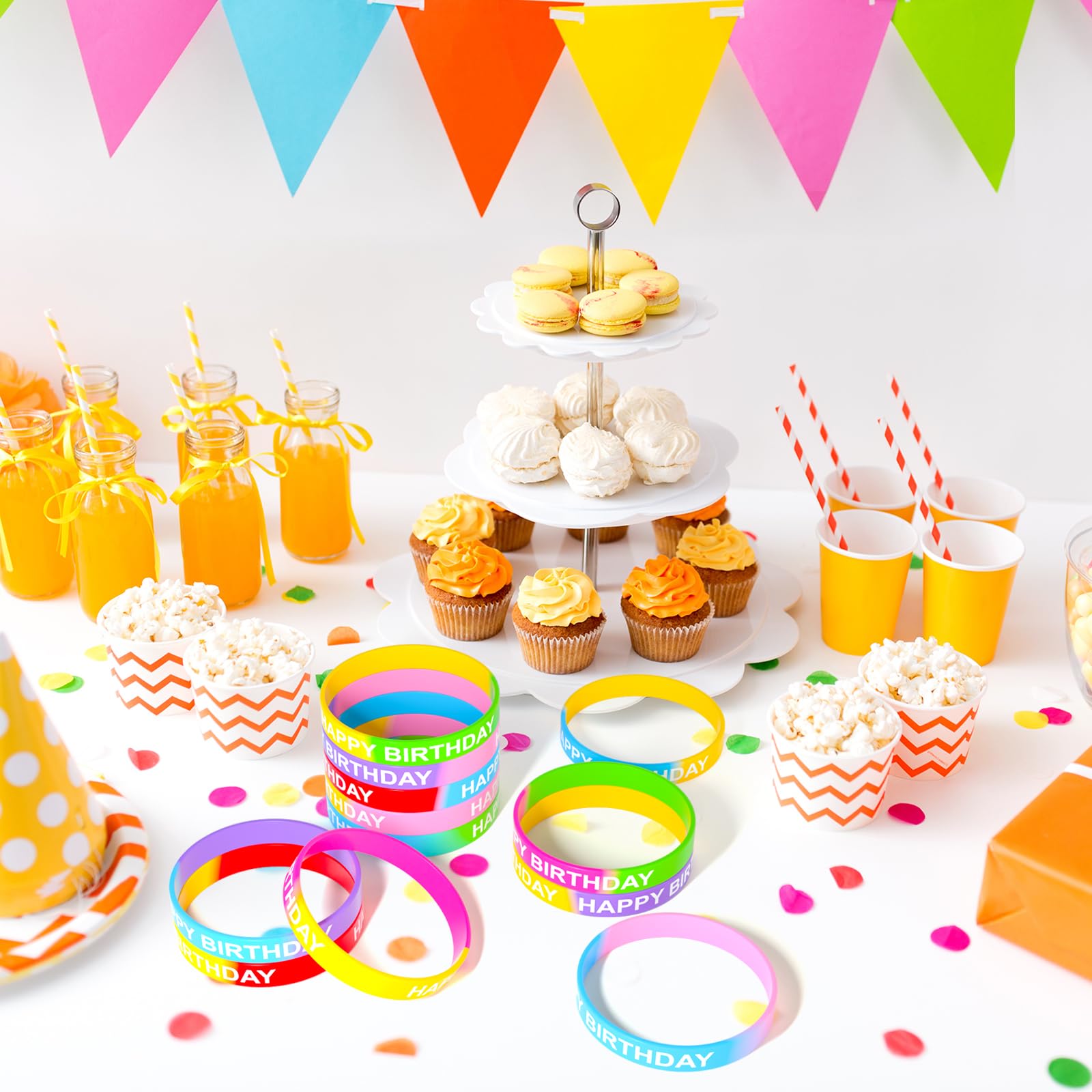 Snapklik.com : Happy Birthday Rubber Bracelets 12 Styles Silicone ...