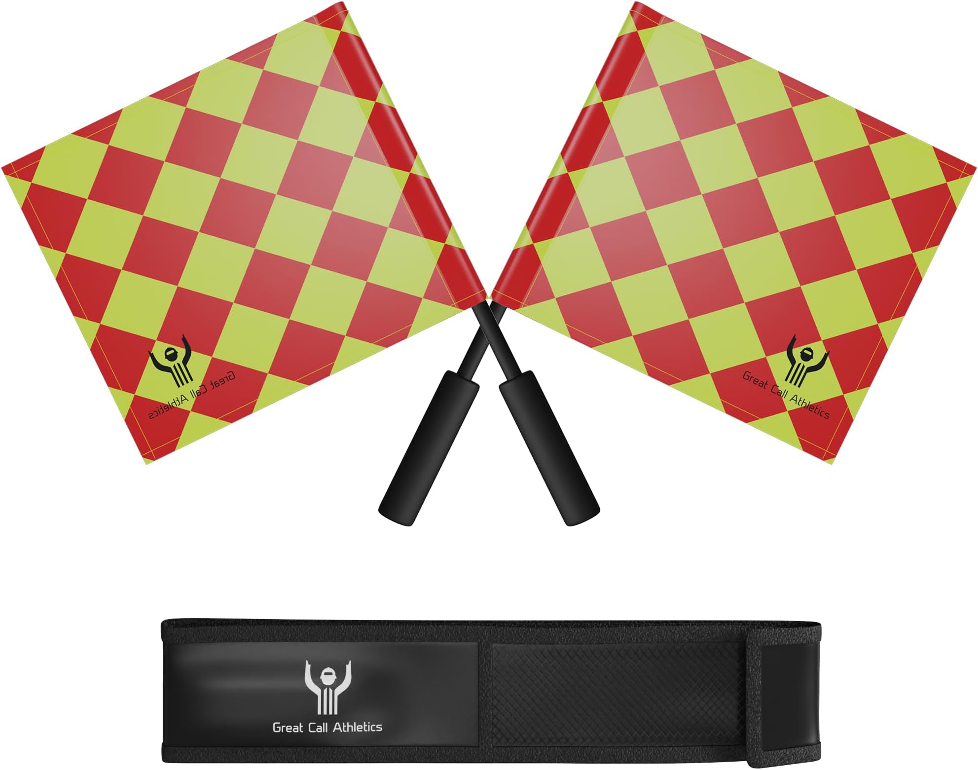 Amazon.com: Great Call Athletics | Soccer Referee Flag Pro Set With ...