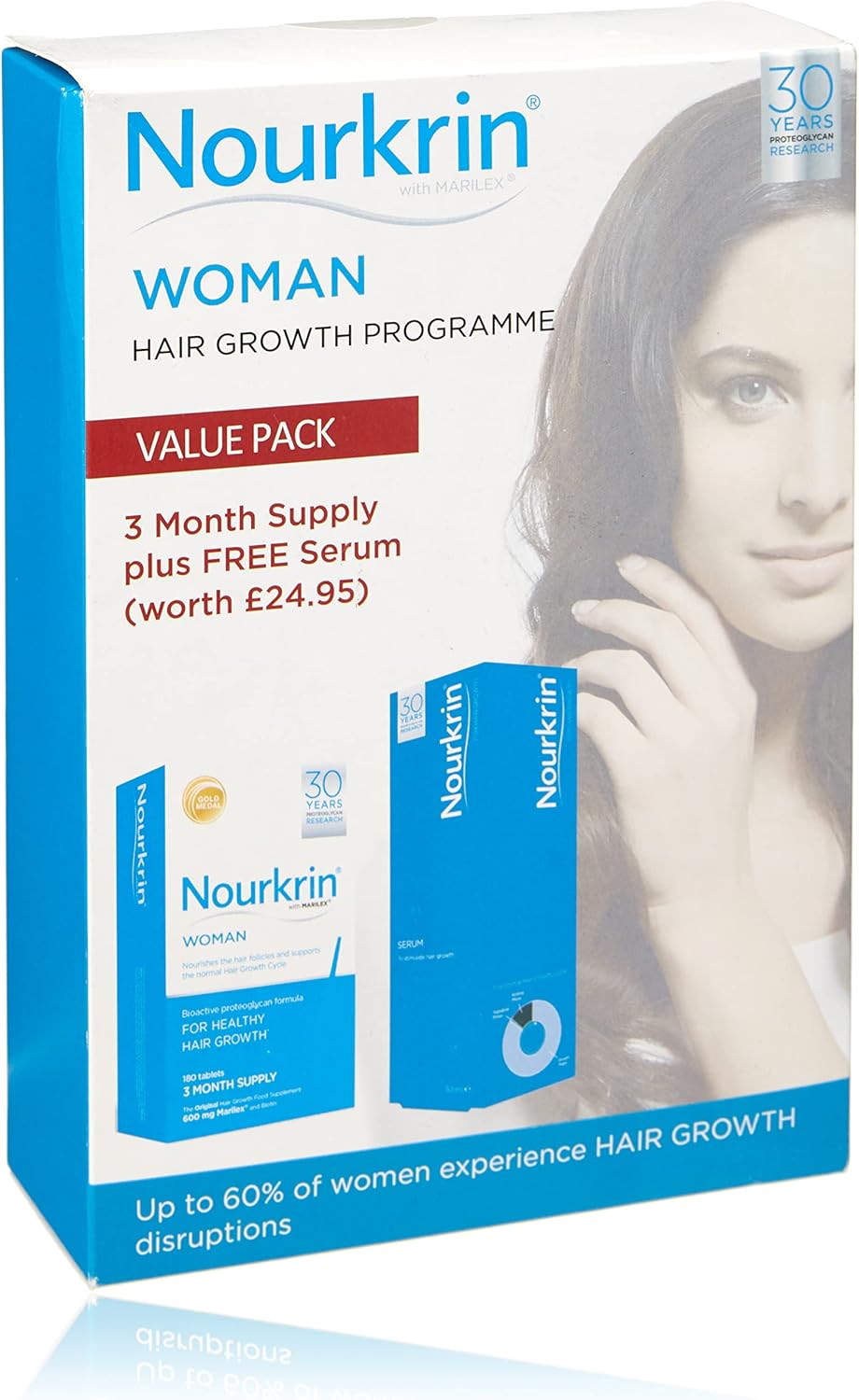 Nourkrin Woman for Healthy Hair Growth food supplement with Marilex ...