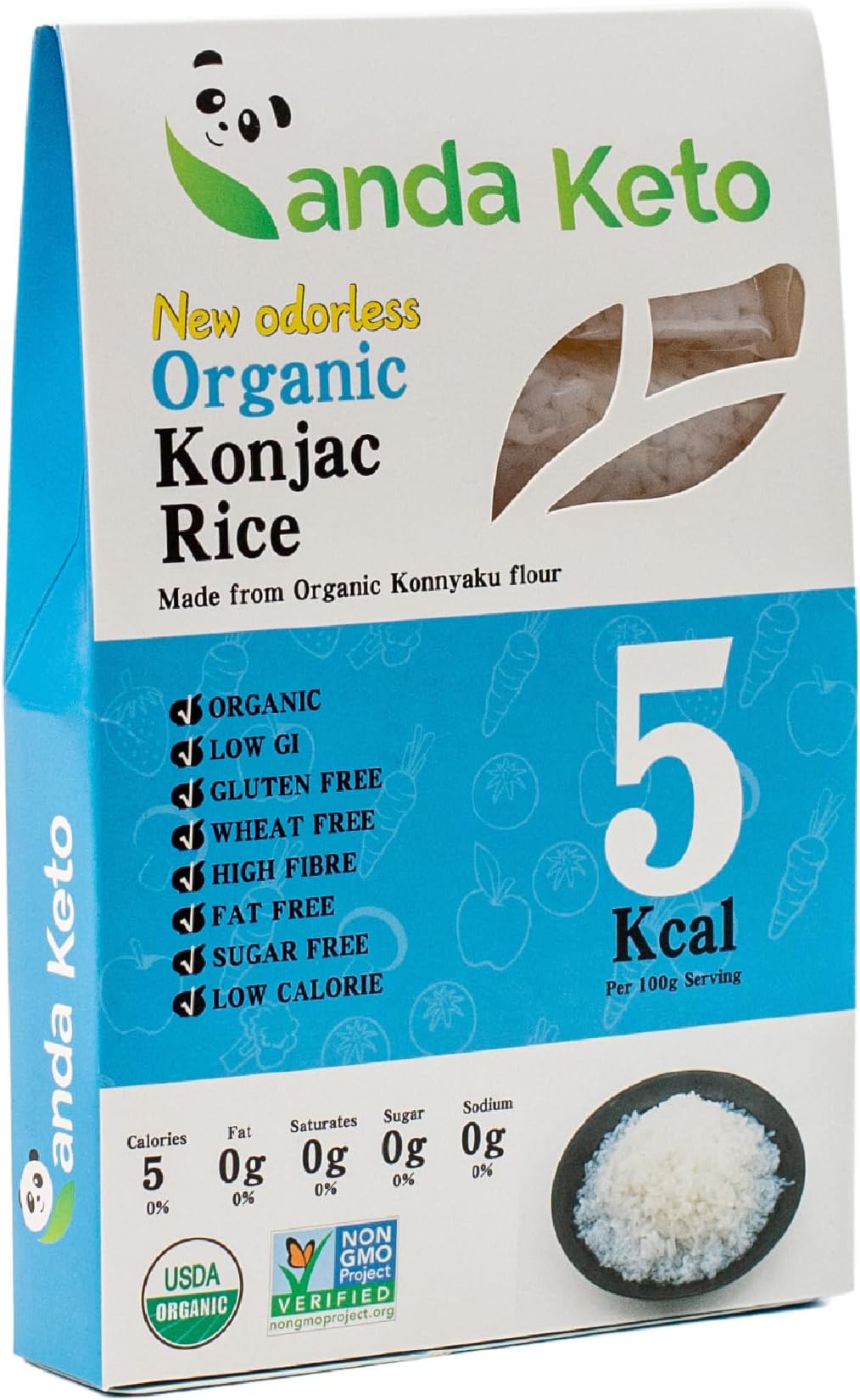 Amazon.com : Panda Keto Noodles New Odorless Made from Purified Water ...