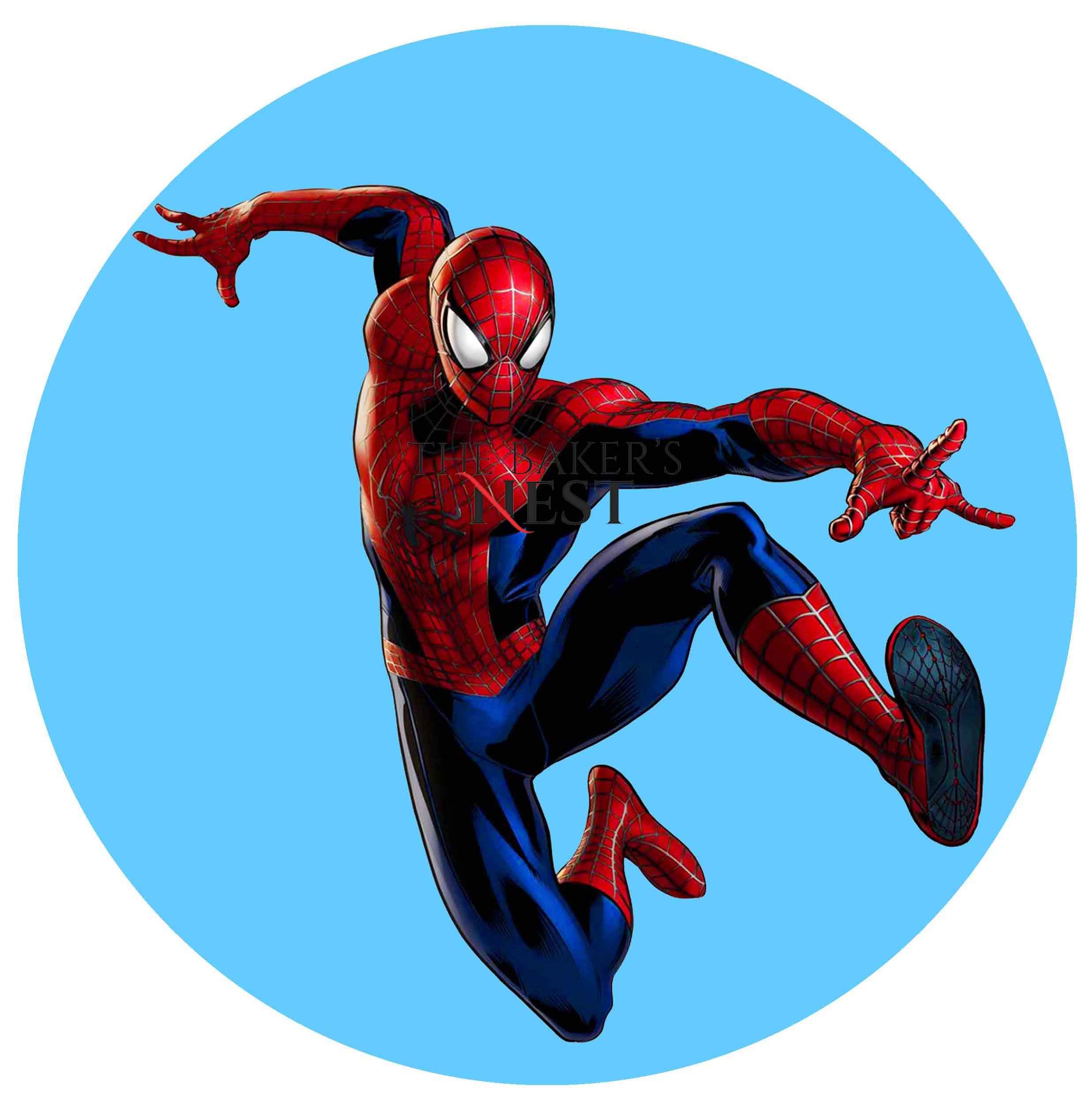 Spider Man Edible Cake Topper