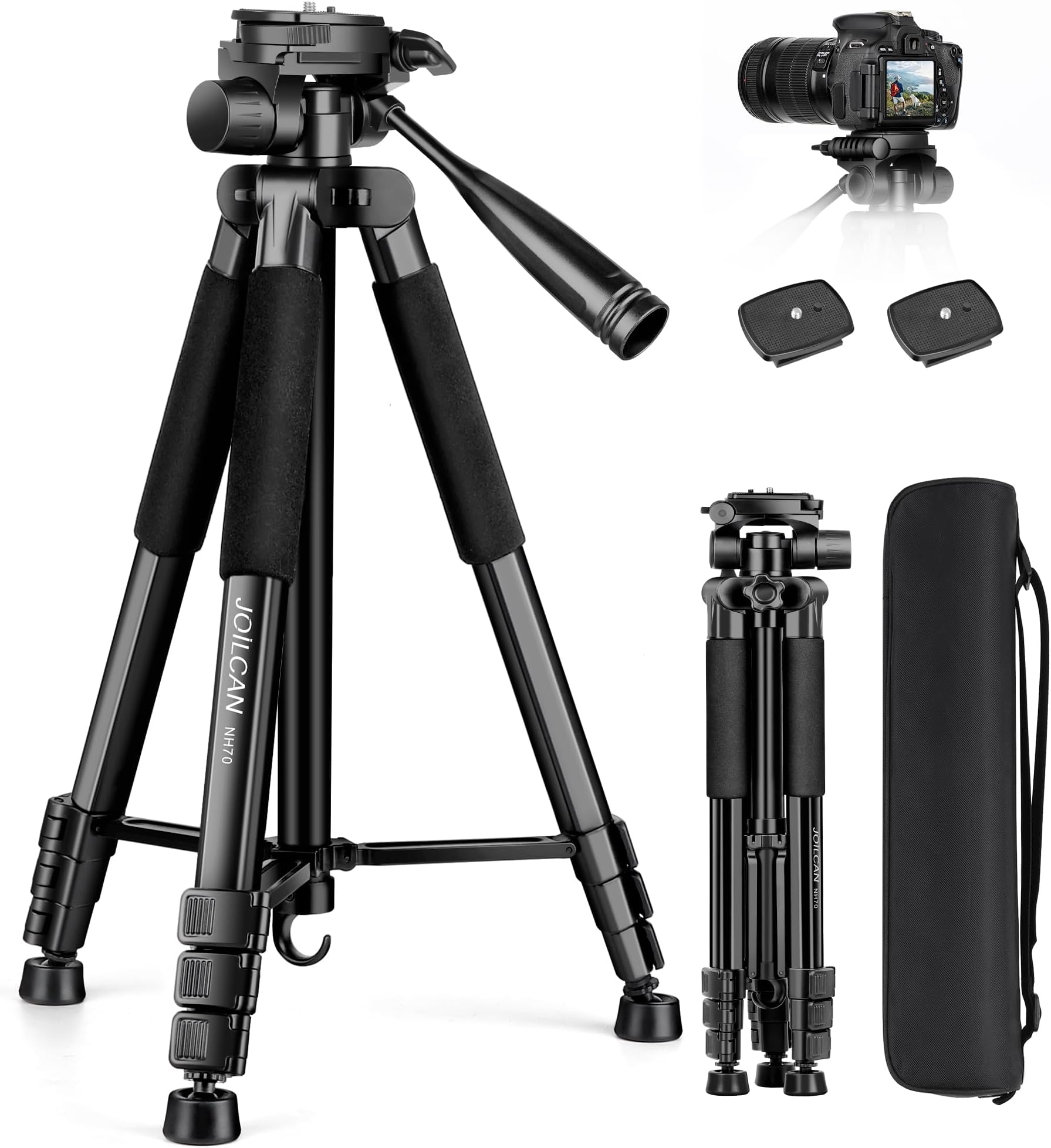 Amazon.com : Dolica GX600B200 Proline GX Series 60-Inch Aluminum Tripod ...